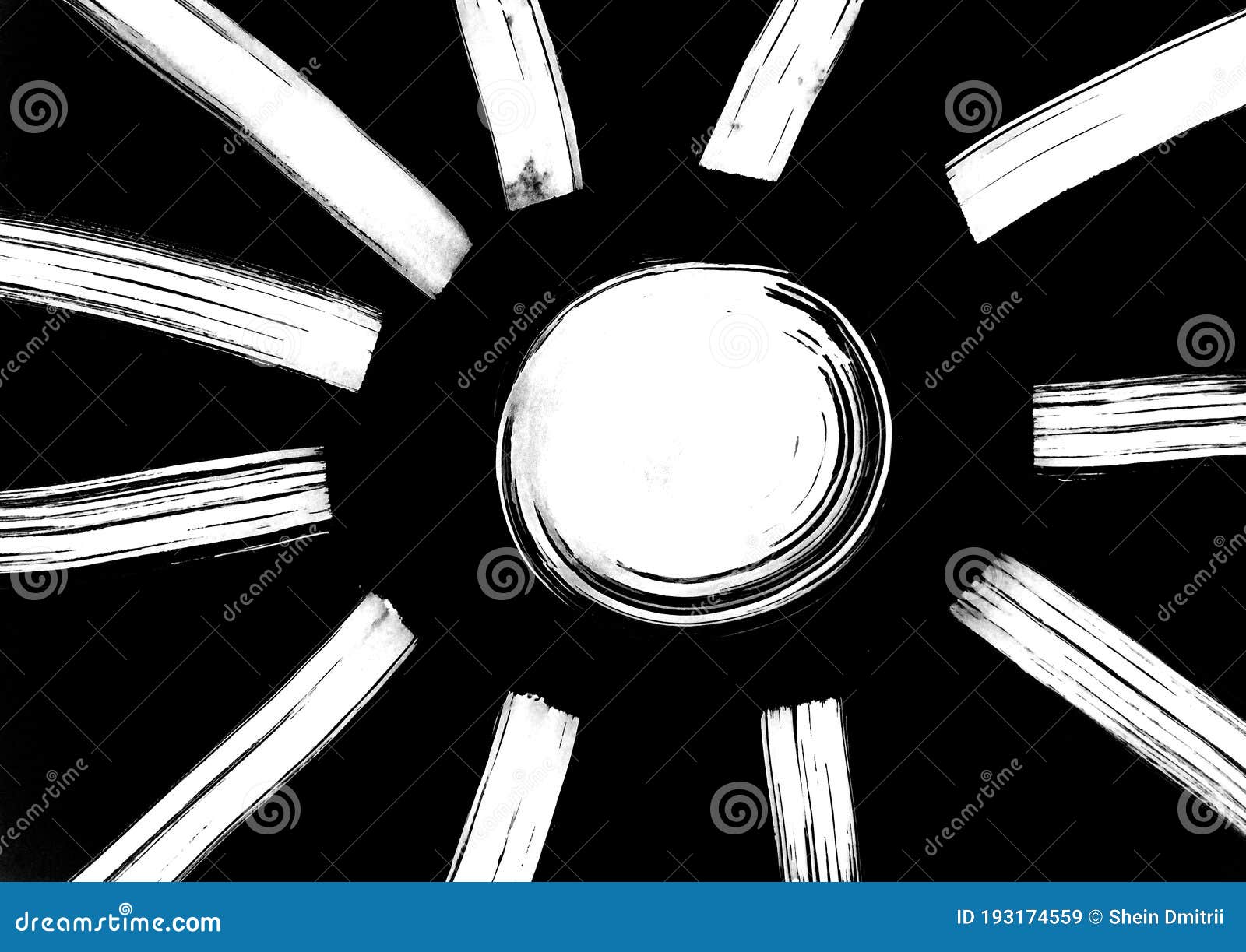 Movement of Straight Lines To the Center from the Edges of the Format ...