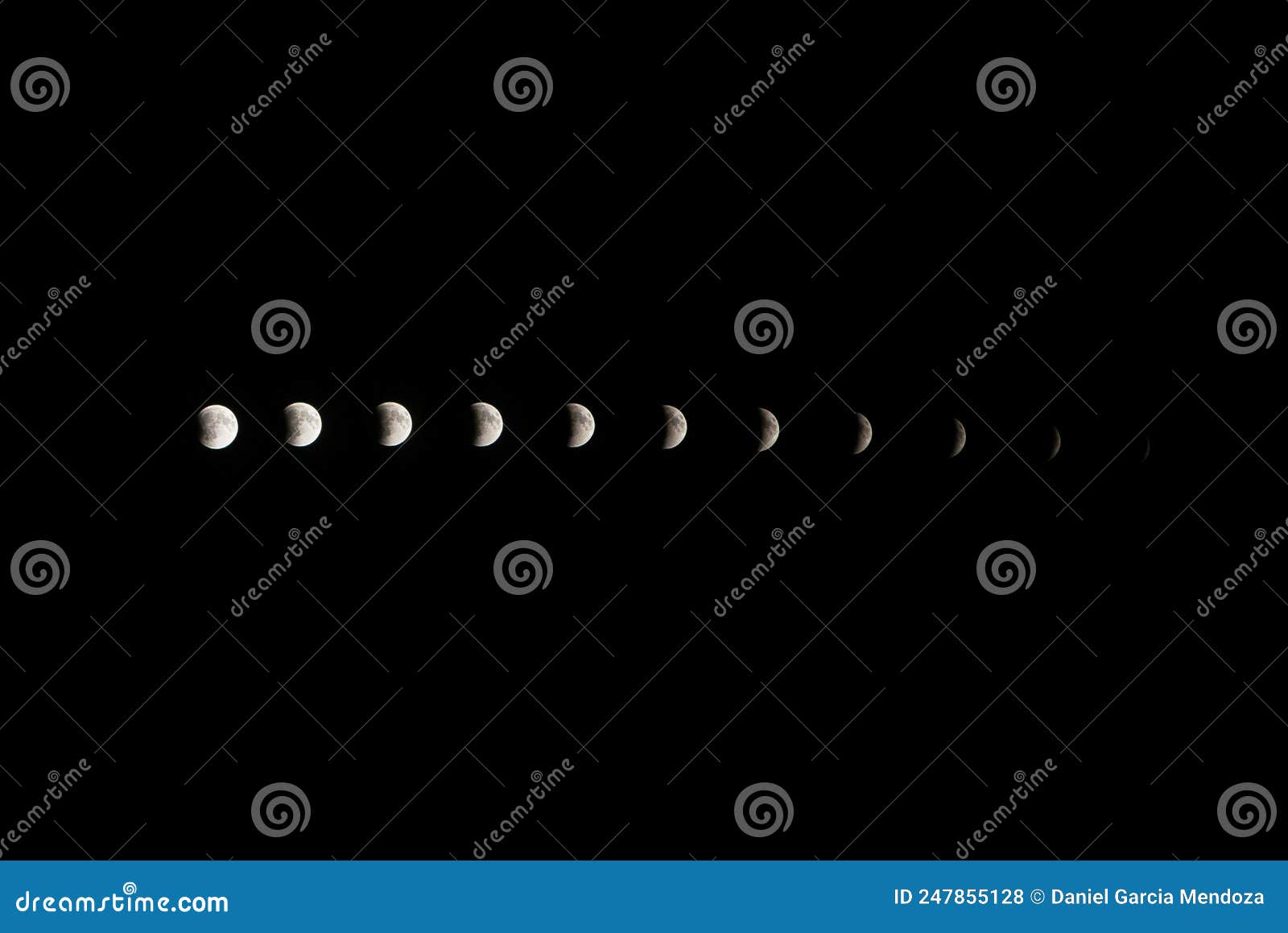Supermoon Total Lunar Eclipse Moon Collage Stock Photography ...