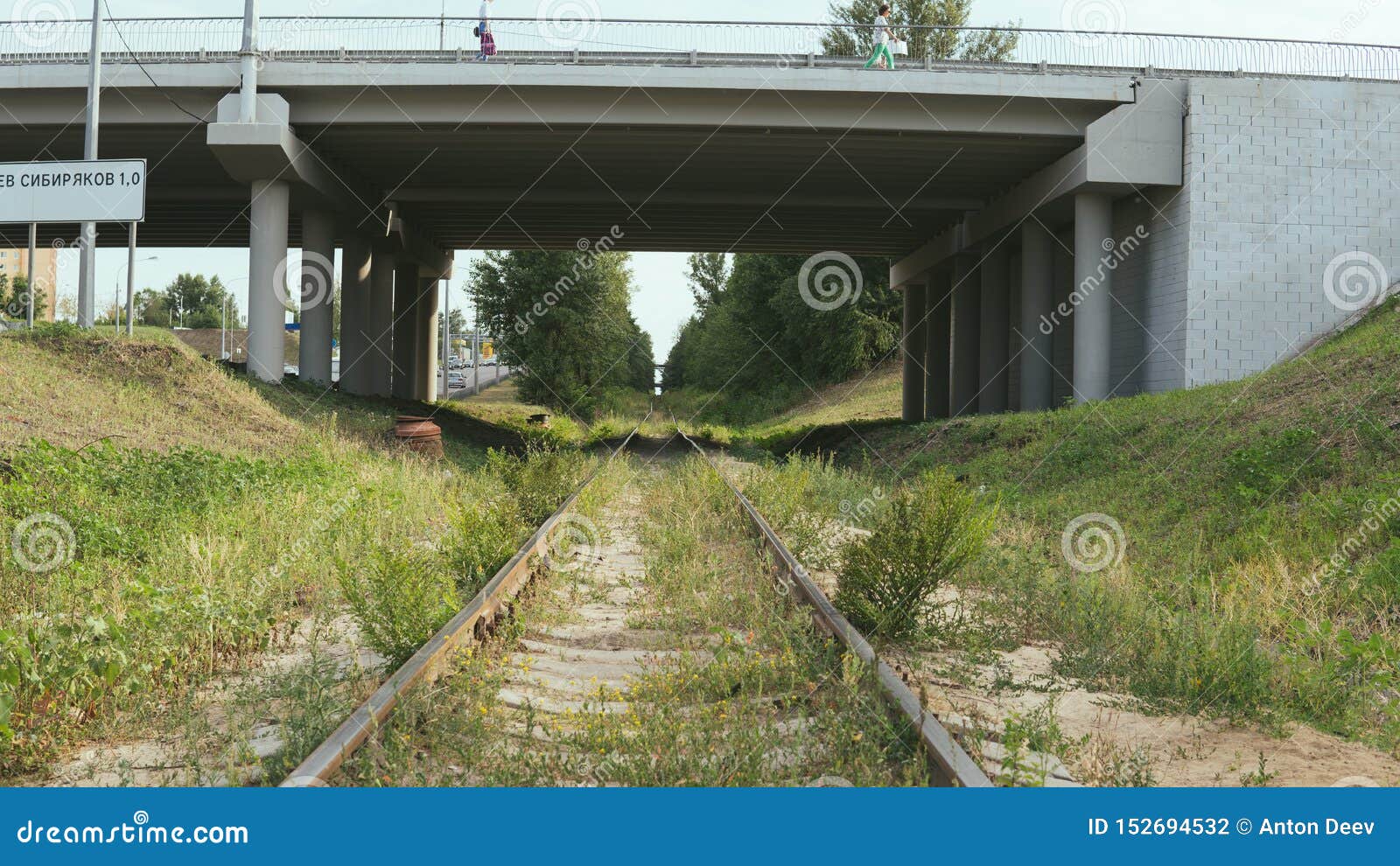 Movement of the Train, First-person View from the Cab of the Train ...