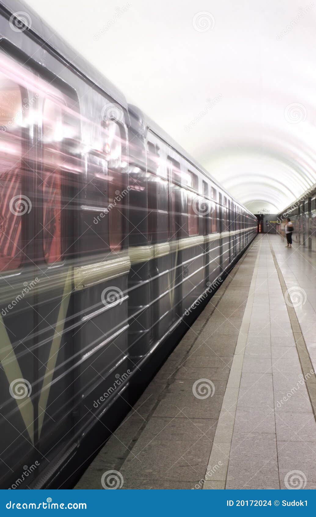 Movement of Trains in the Subway Stock Photo - Image of speed, move ...