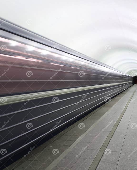 Movement of Trains in the Subway Stock Photo - Image of subway, move ...