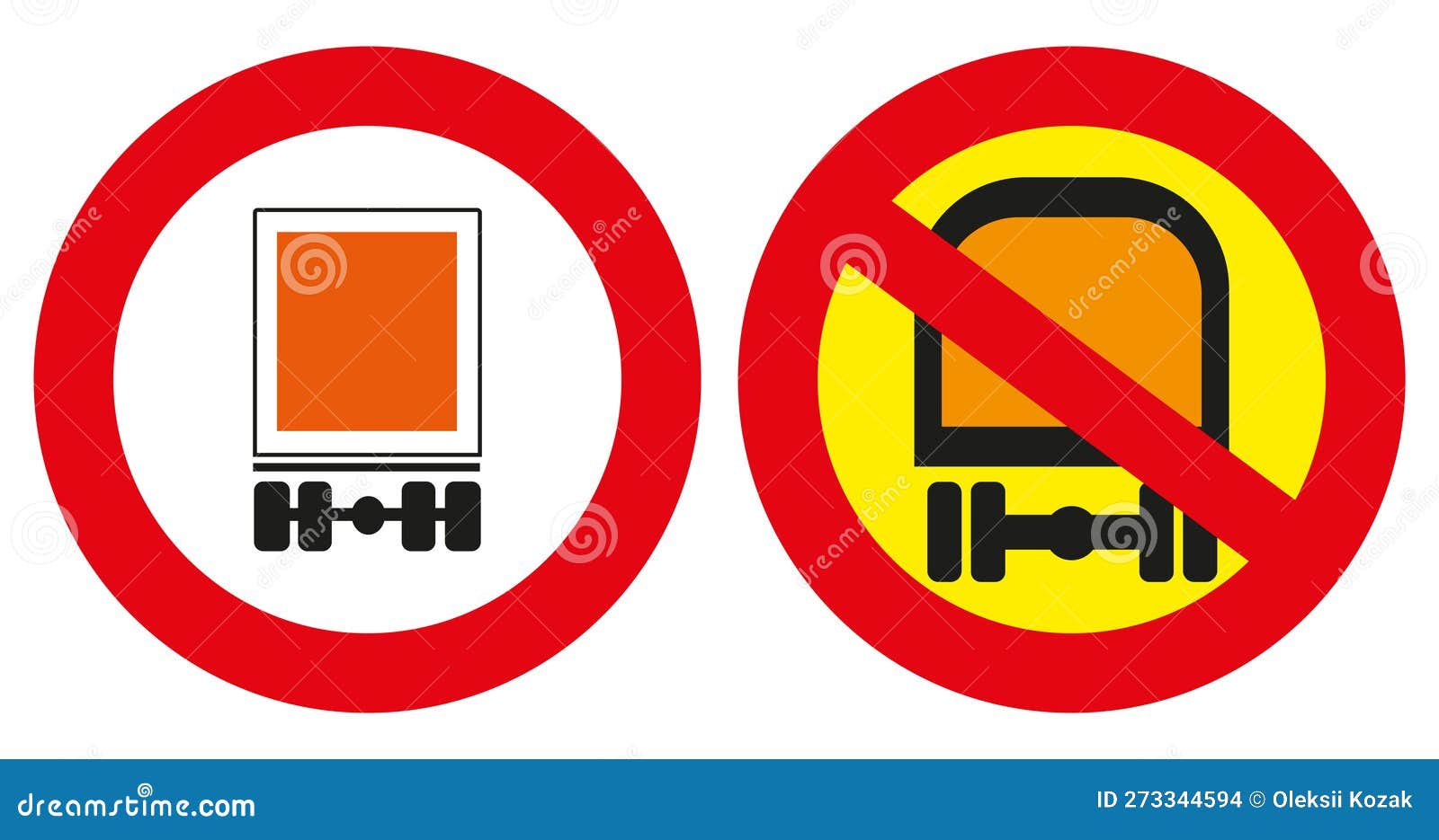 The Movement of Vehicles Carrying Dangerous Goods is Prohibited. Vector ...