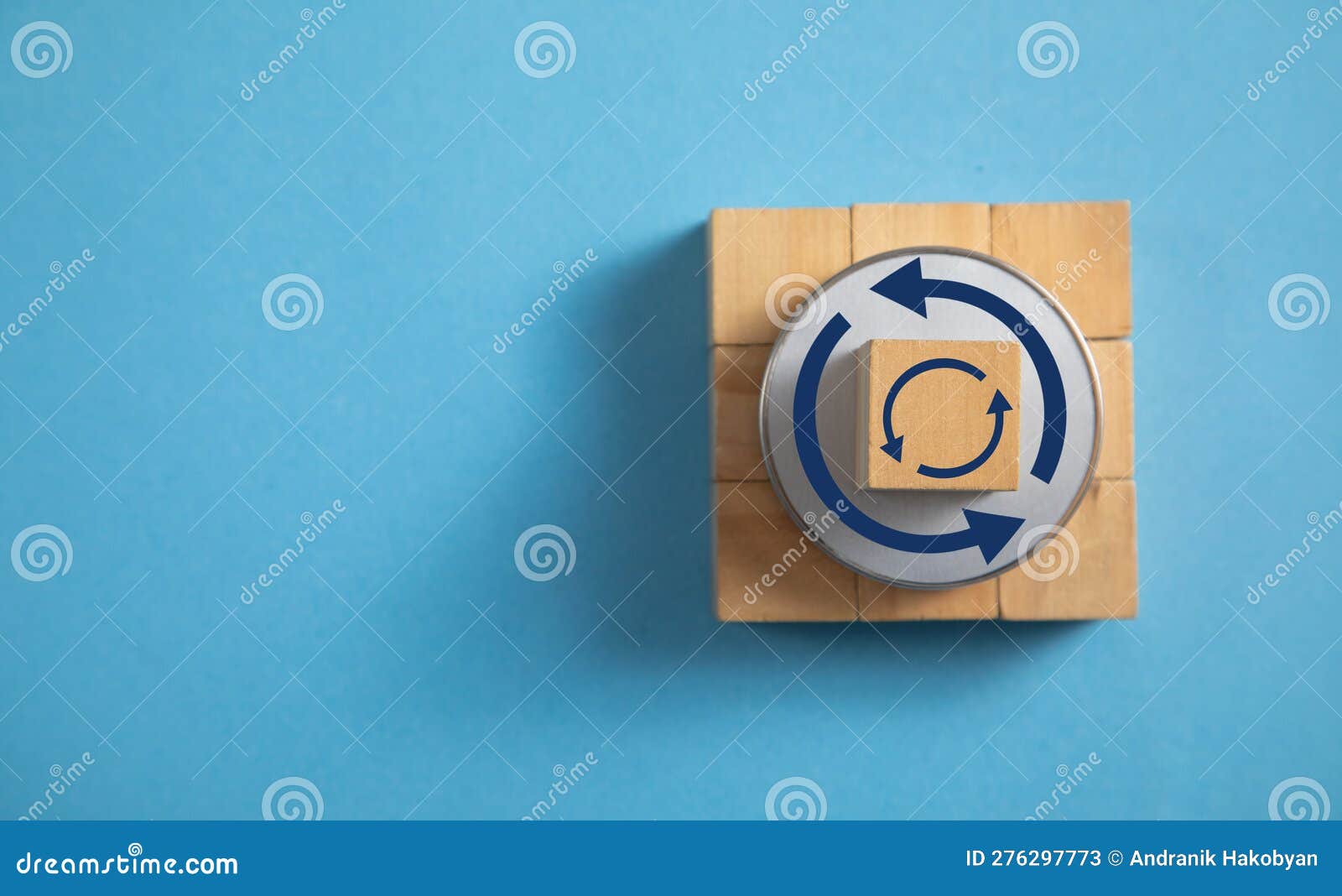 Movement in a Vicious Circle. Business Concept Stock Image - Image of ...