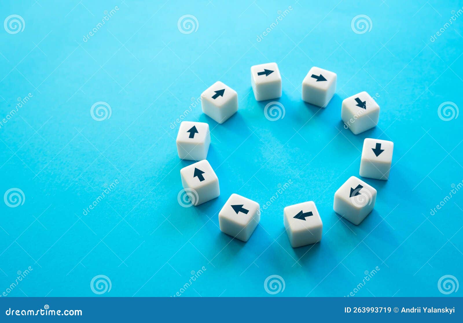 Movement in a Vicious Circle. Endless Movement without Any Changes. Get ...