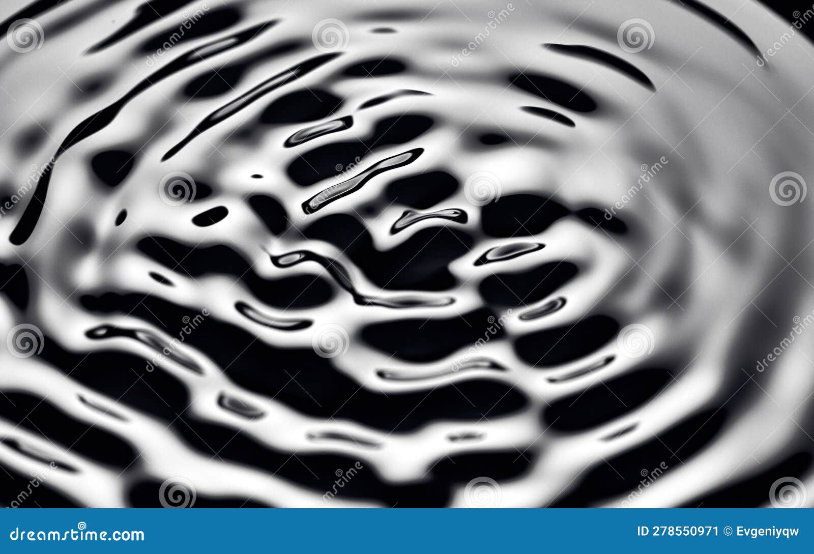 Movement of Water - Abstract Black Background Liquid Texture. Liquid ...
