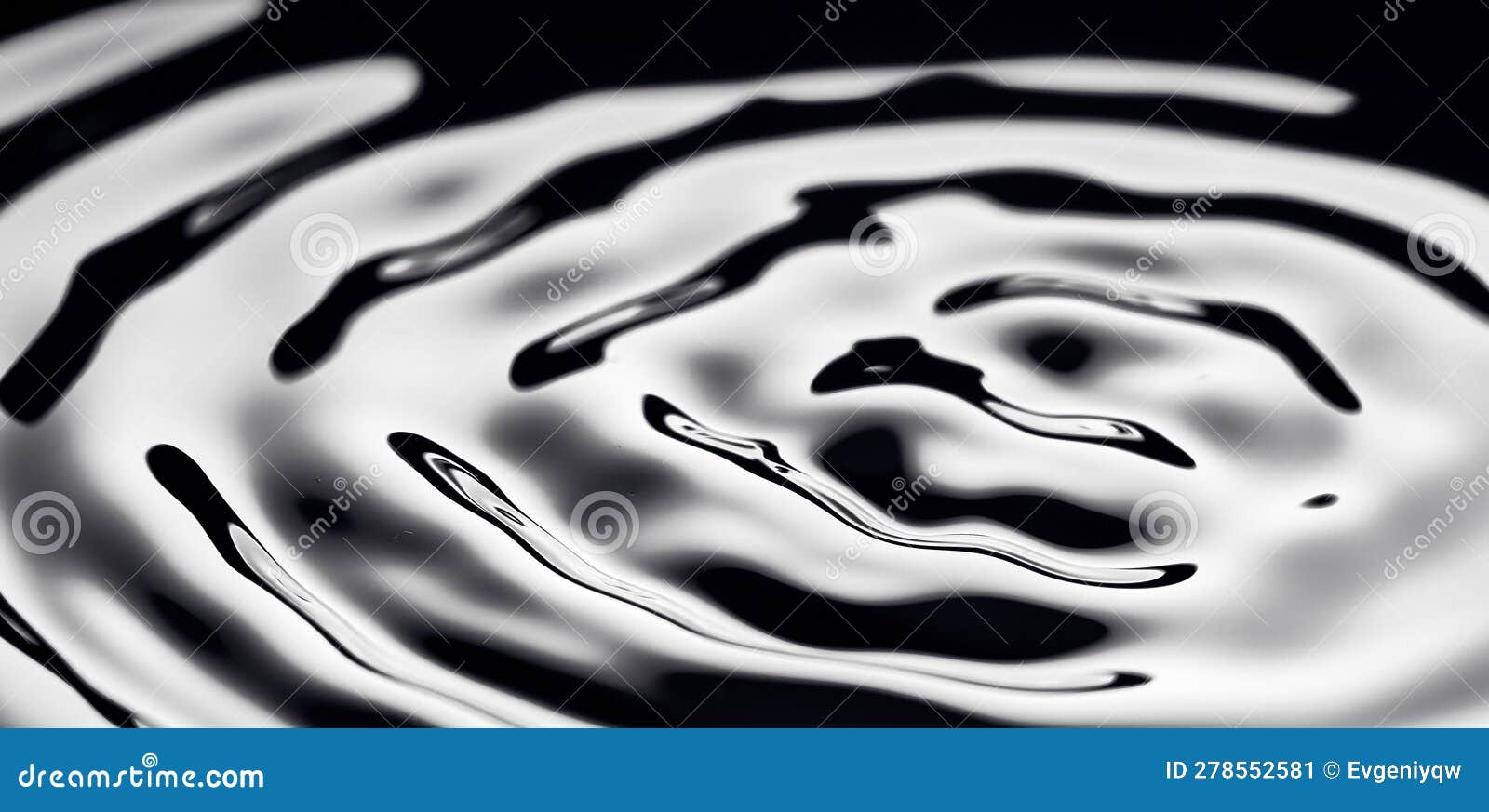 Movement of Water - Abstract Black Background Liquid Texture. Liquid ...