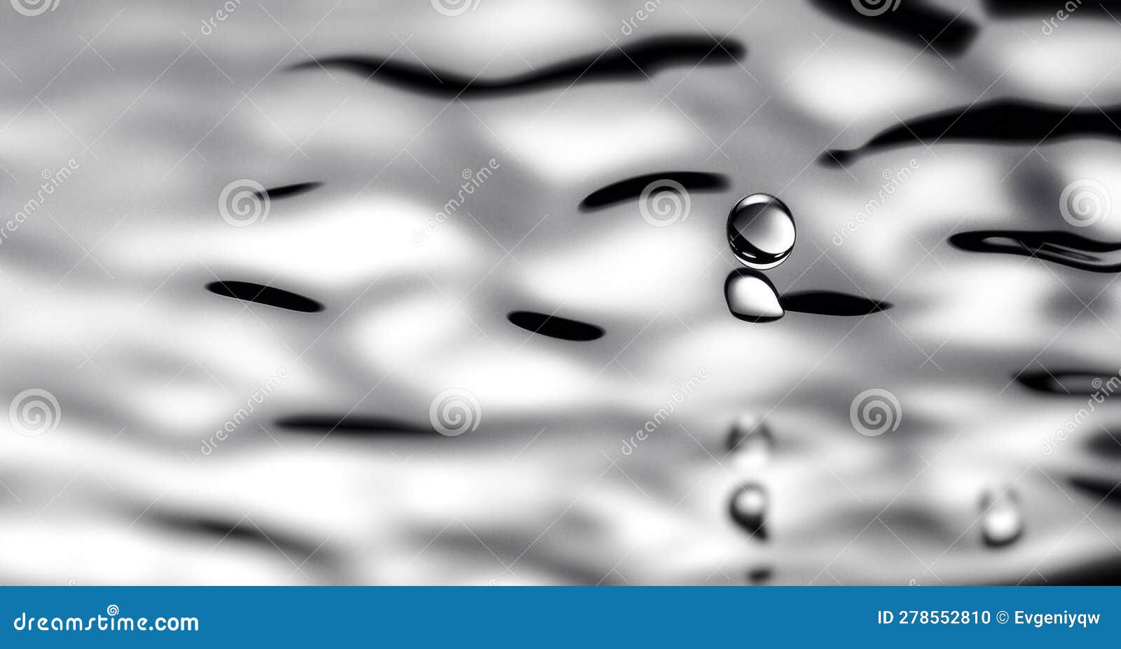 Movement of Water - Abstract Black Background Liquid Texture. Liquid ...