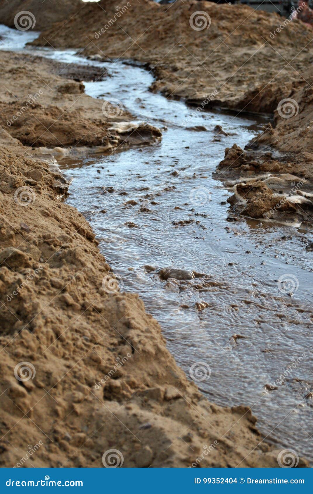 The Movement of the Water Flow among the Mountains of Sand River ...