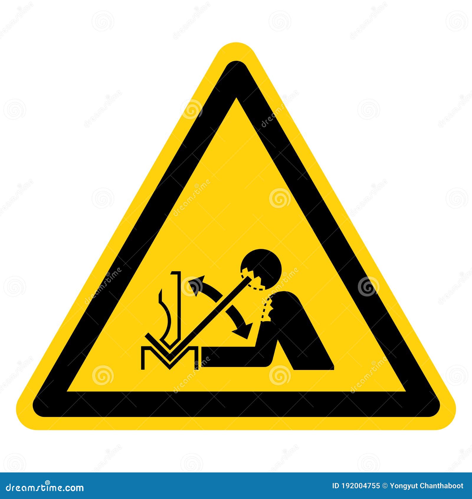 Movement of Workpiece in Press Symbol Sign, Vector Illustration ...