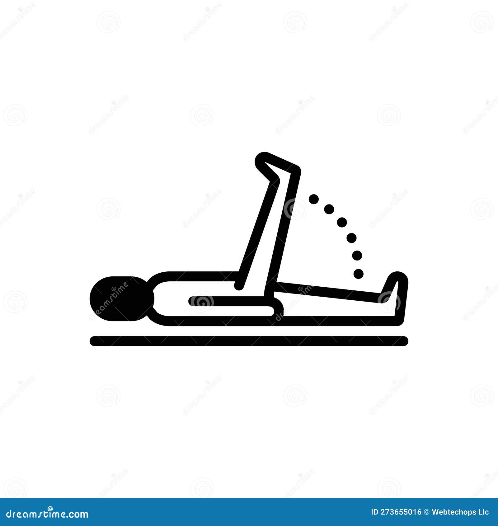 Black Solid Icon for Movements, Motion and Exercise Stock Vector ...