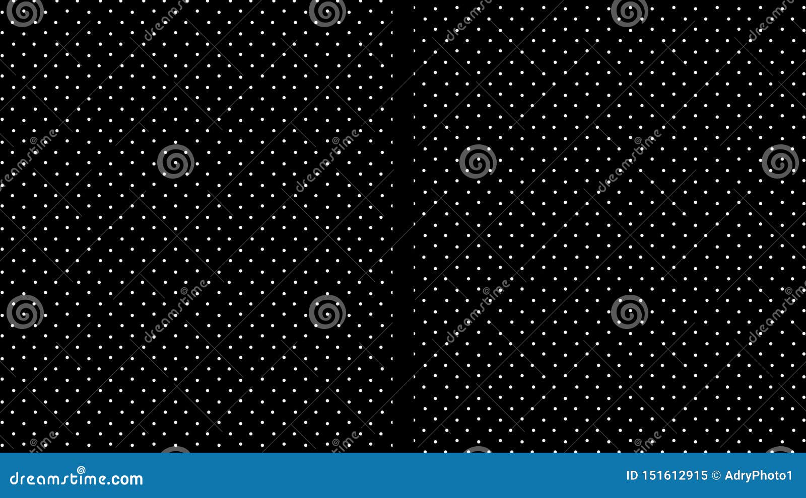 Two Identical Graphic Patterns Black and White with Geometric Figures ...