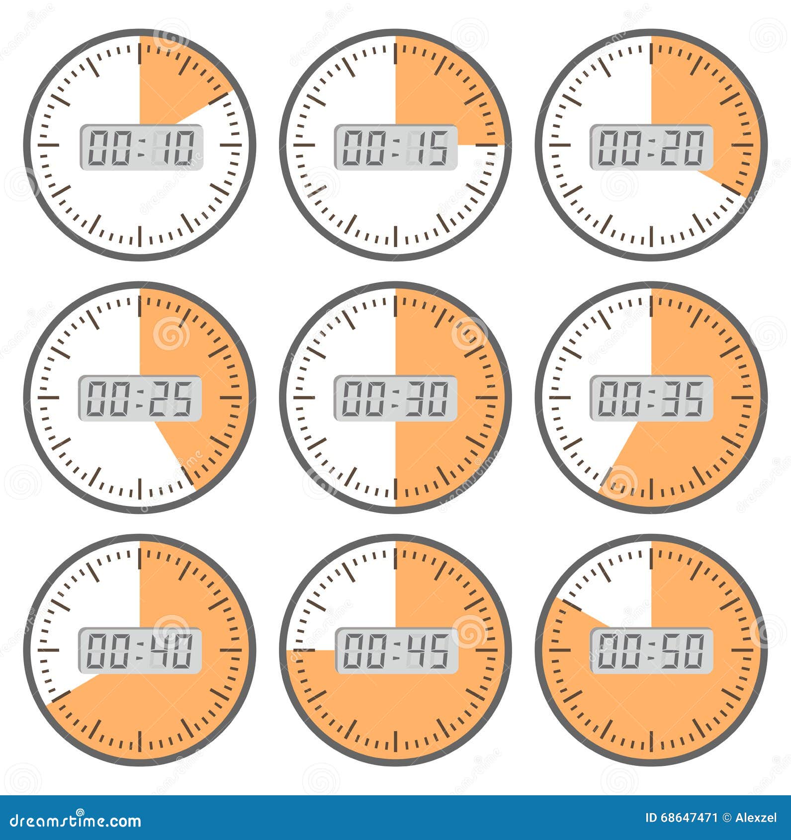 Movements and watches stock vector. Illustration of school - 68647471