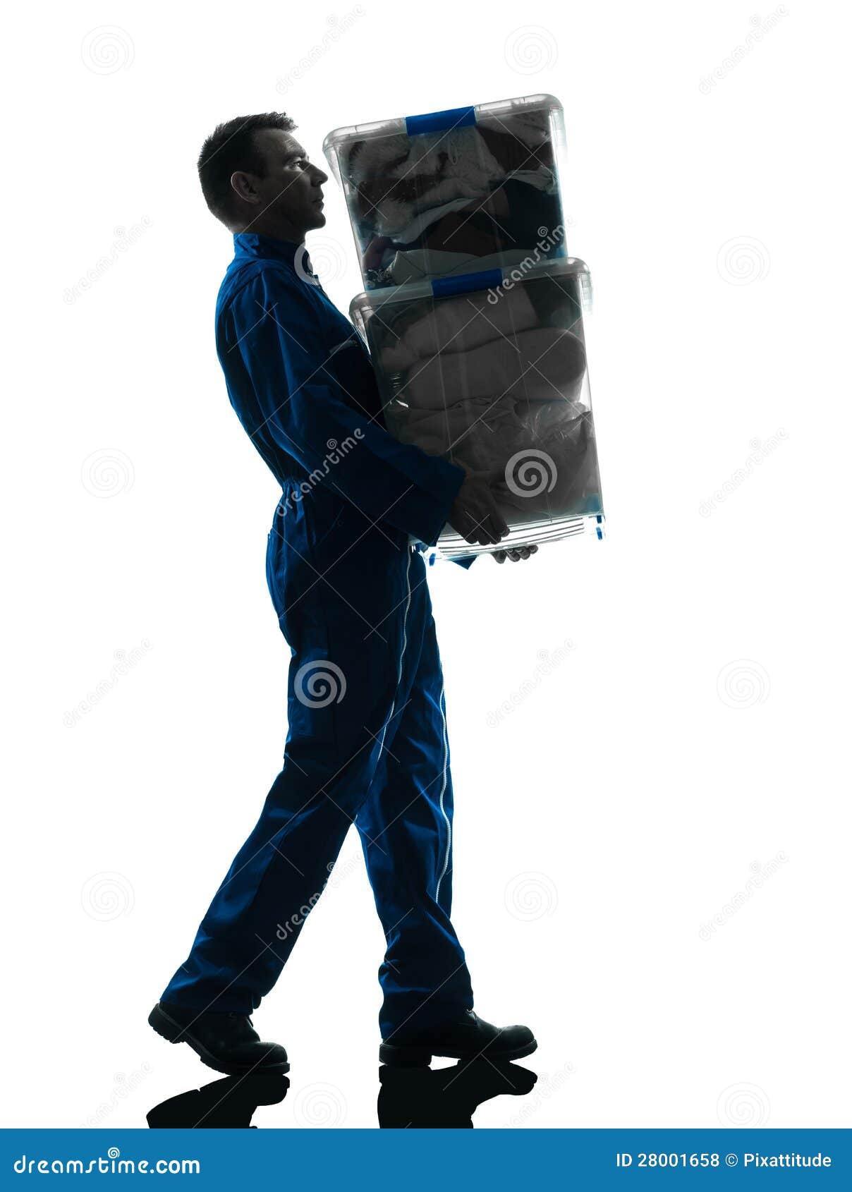 Mover with Boxes Silhouette Stock Photo - Image of shadow, manual: 28001658