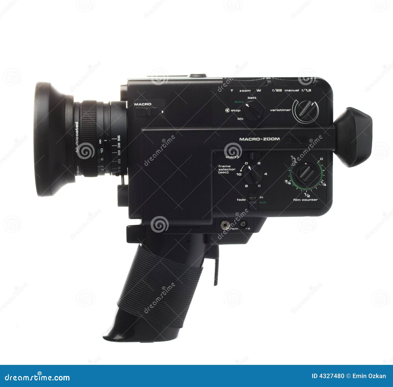 Movie camera stock photo. Image of arts, lens, classical - 4327480