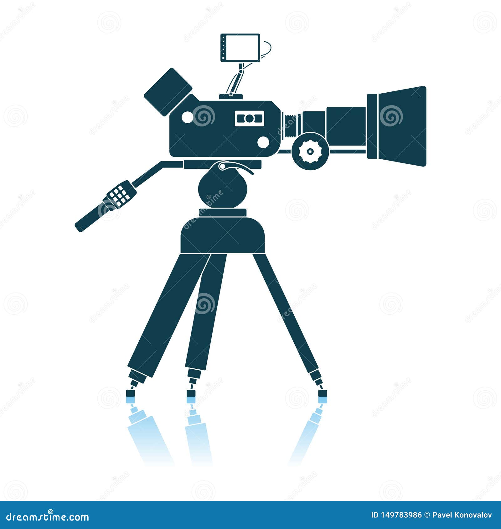 Movie Camera Icon stock vector. Illustration of camcorder - 149783986
