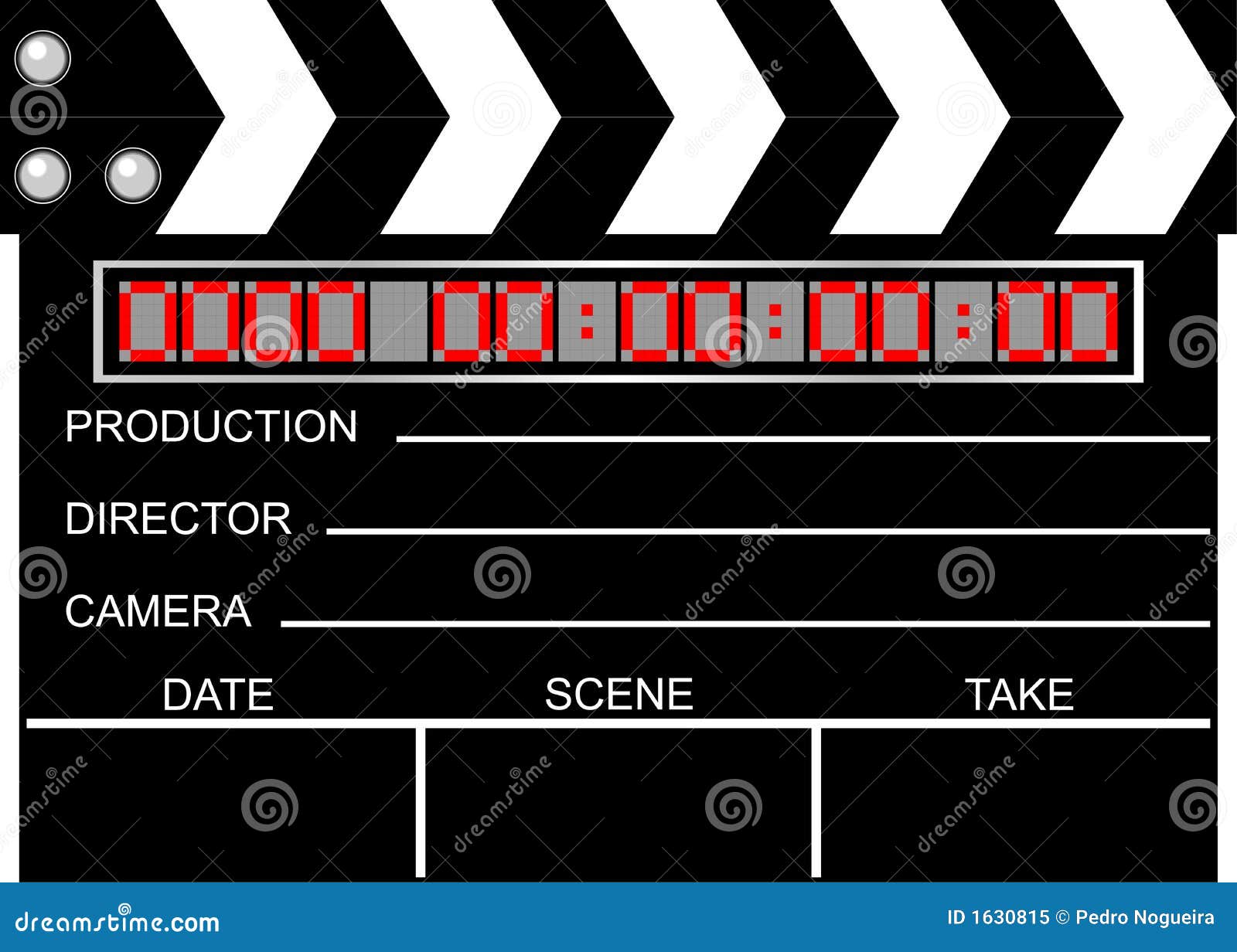 Movie clapboard stock vector. Illustration of board, drama - 1630815
