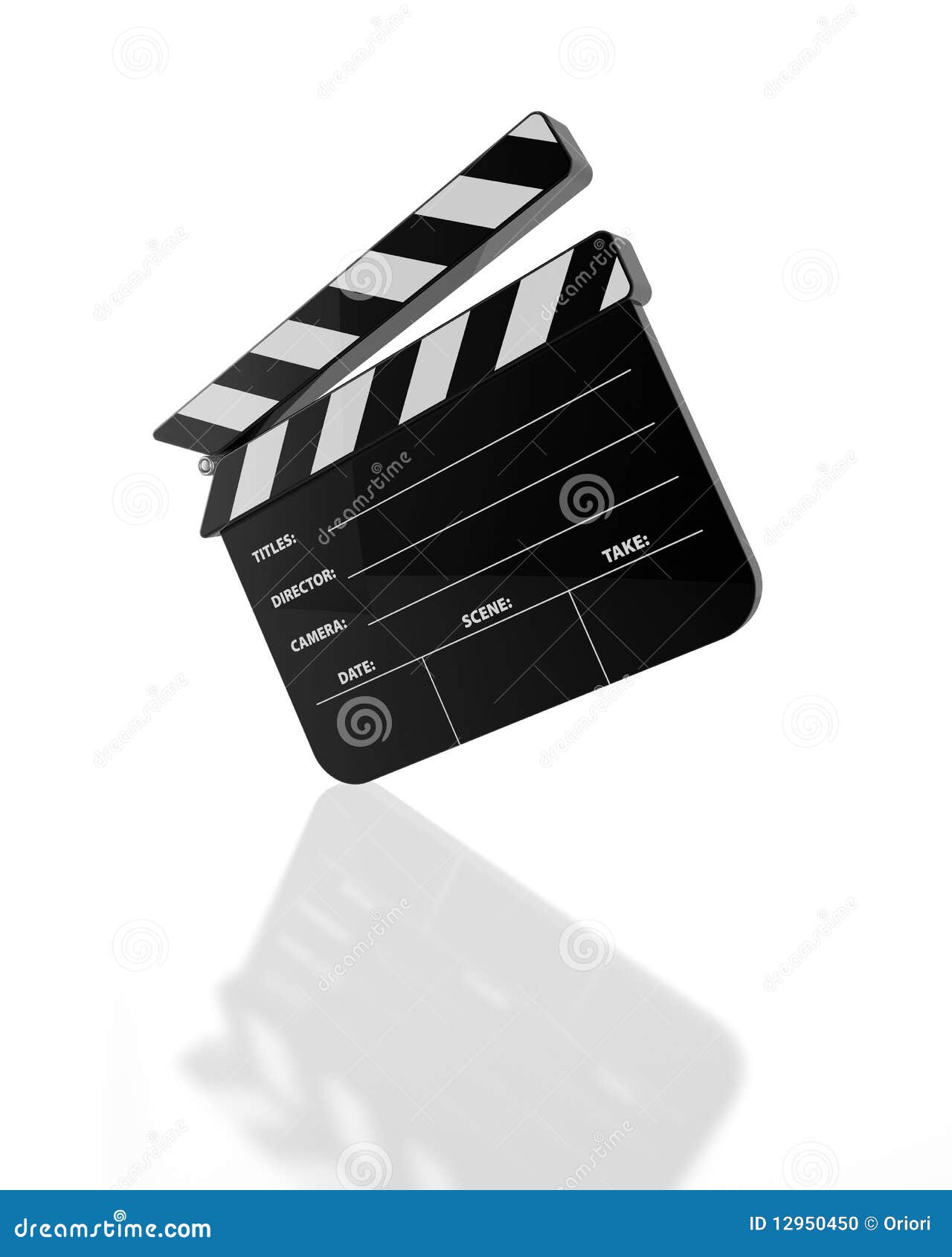 Movie clapper stock illustration. Illustration of isolated - 12950450