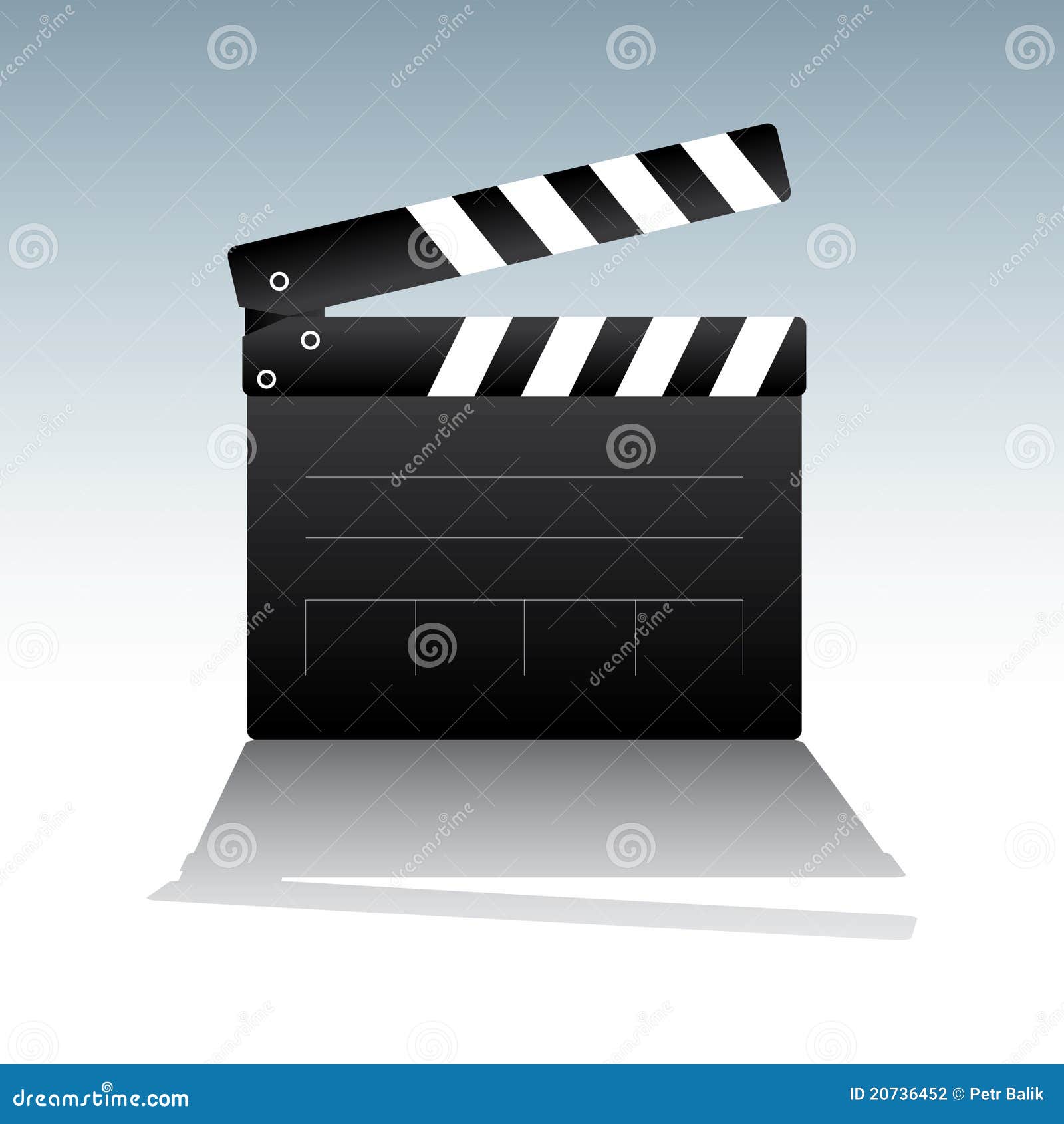 Movie clapper stock illustration. Illustration of actor - 20736452