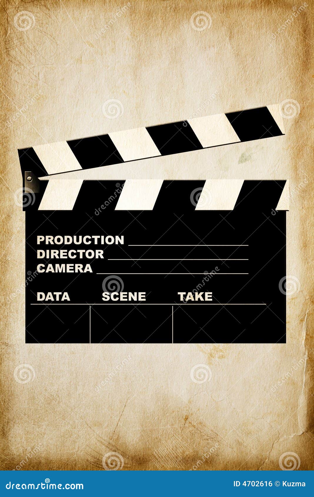 Movie clapper stock photo. Image of vintage, concept, camera - 4702616