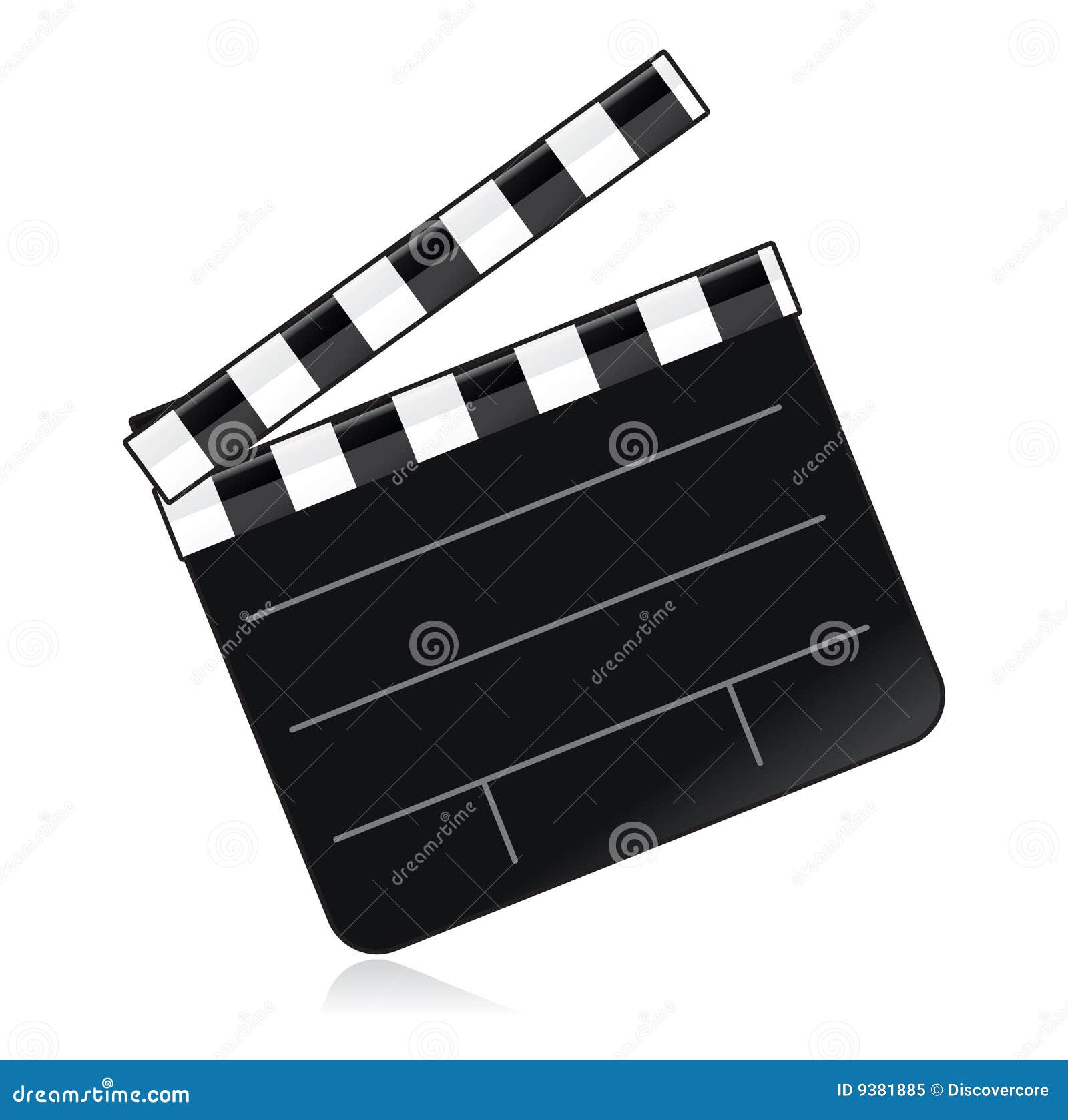 Movie Clapper stock vector. Illustration of clapper, movie - 9381885