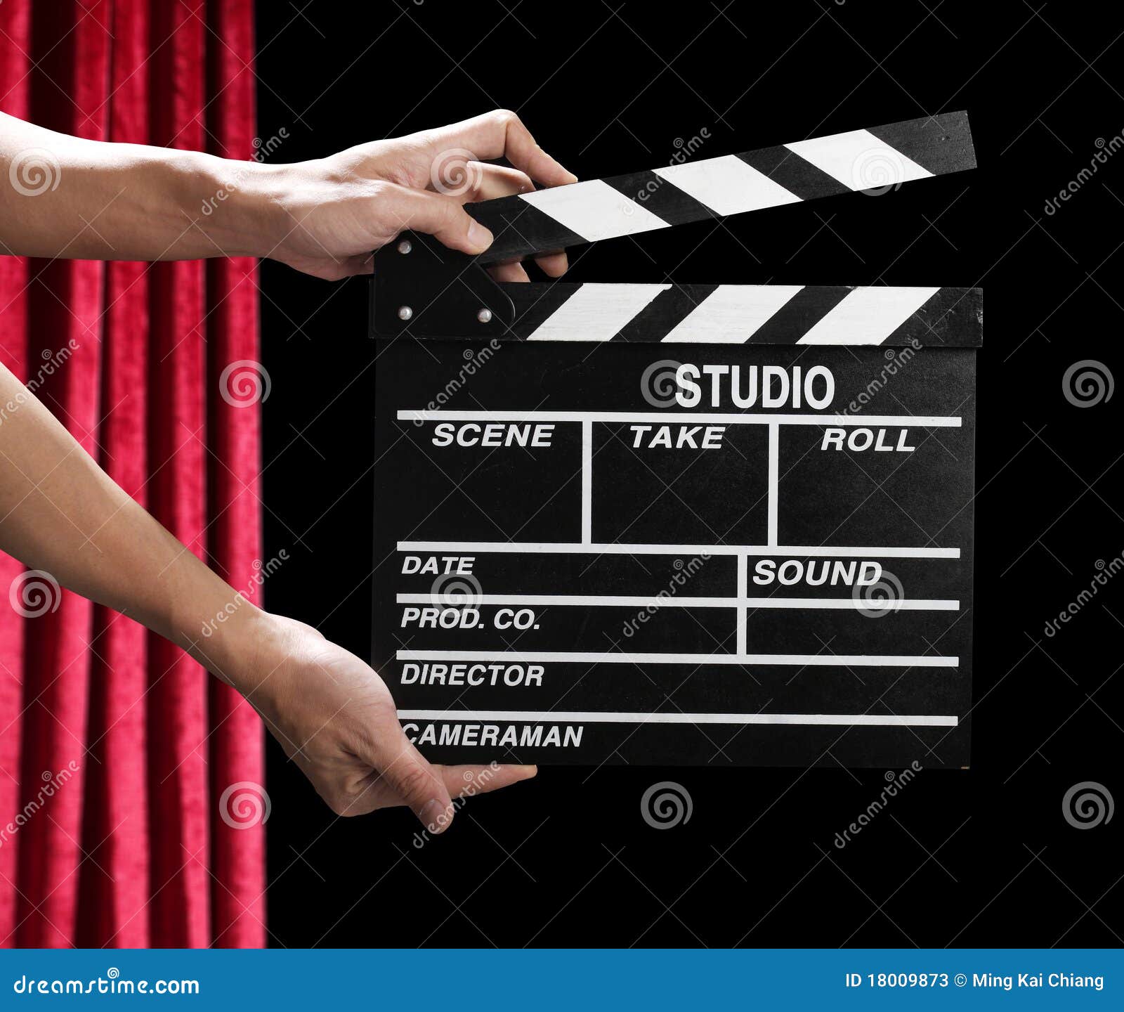 Movie clapper board stock image. Image of producer, action - 18009873