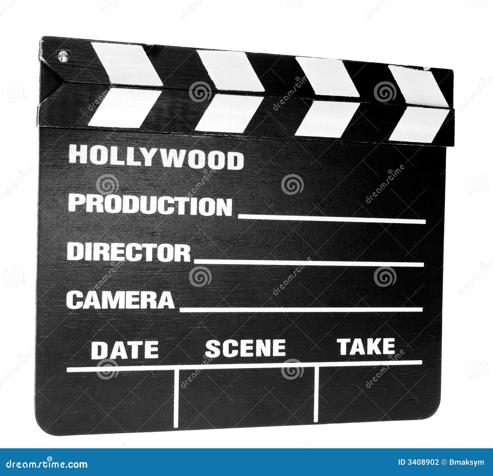 Movie Clapper Board Picture. Image: 3408902