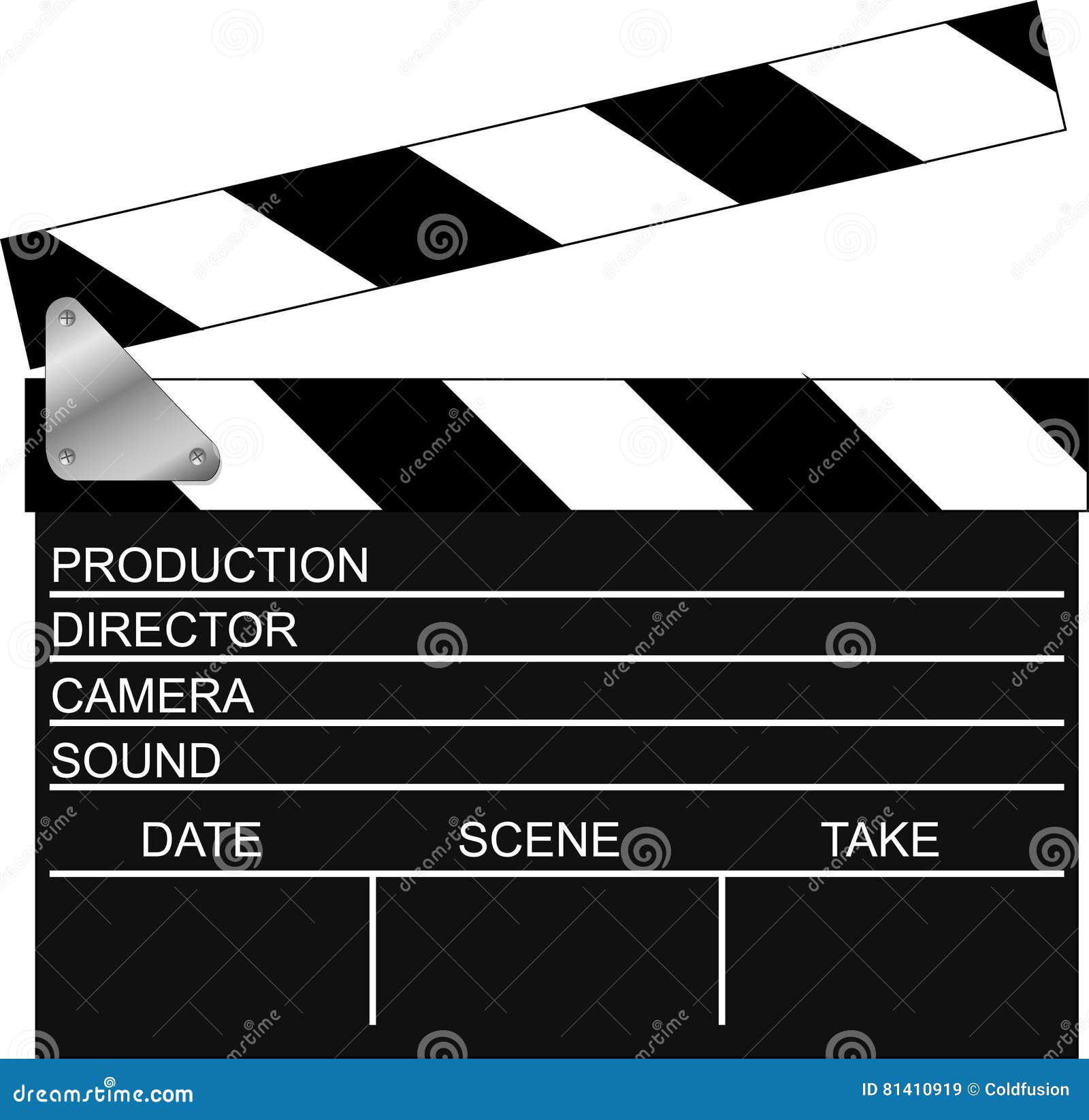 Movie clapper stock vector. Illustration of director - 81410919