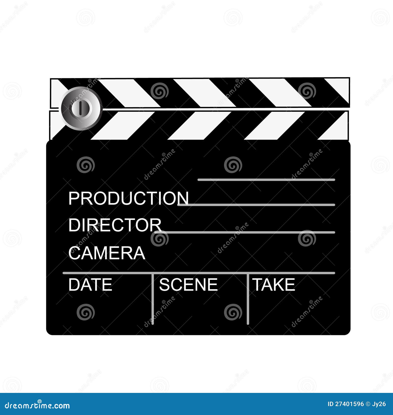 Movie clip board stock vector. Illustration of industry - 27401596