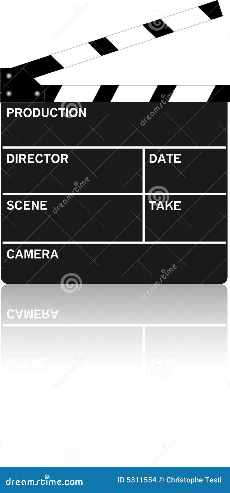 Movie clipboard stock vector. Illustration of cinema, produce - 5311554