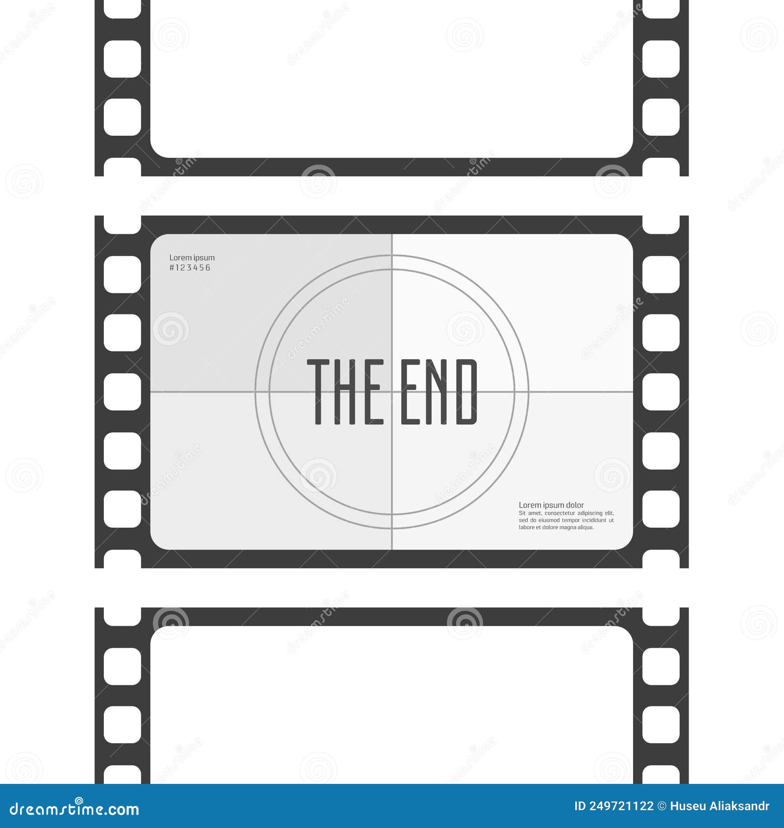 Movie countdown numbers. stock vector. Illustration of silent - 249721122