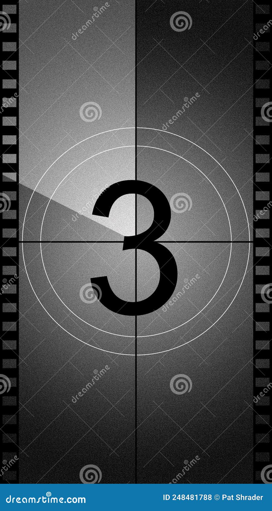 Movie Countdown Three TikTok and Instagram Reels Stock Illustration ...