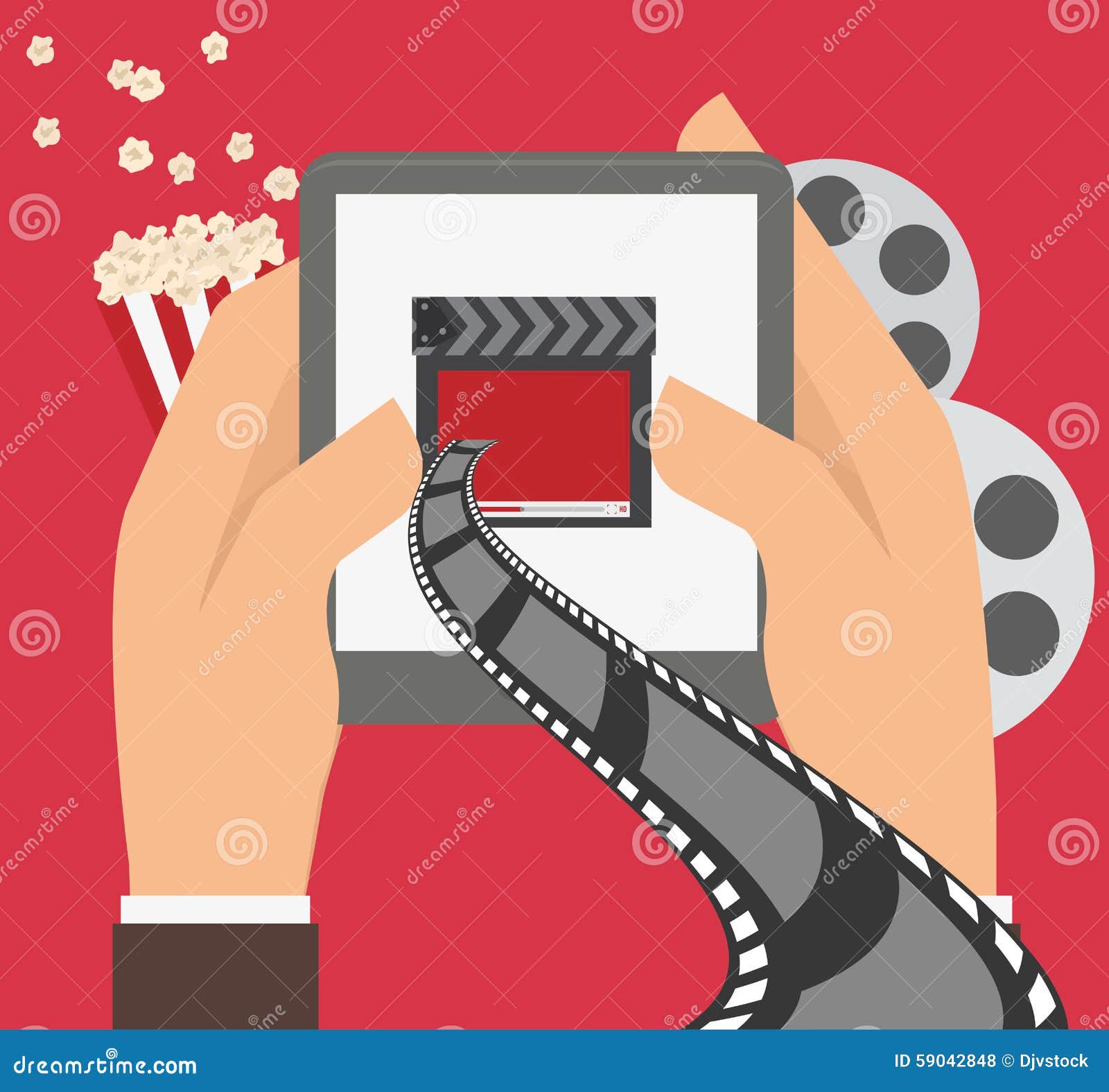 Movie digital design stock vector. Illustration of showtime - 59042848