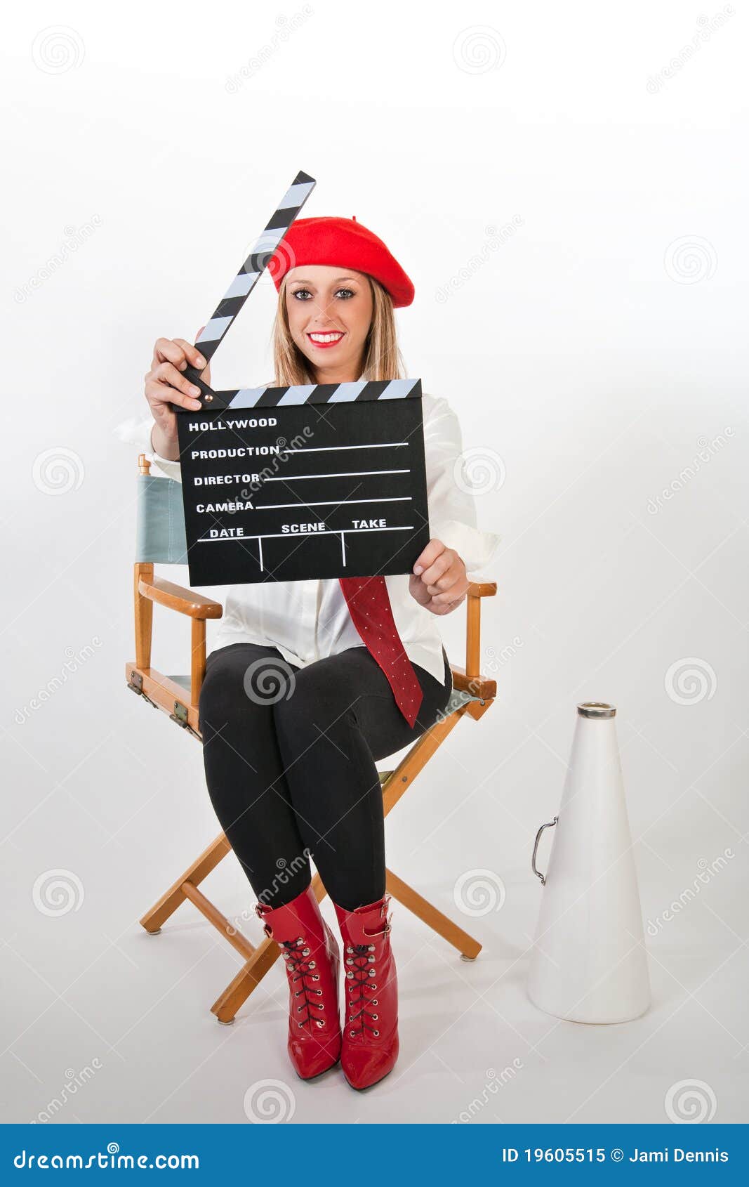 Movie Director stock image. Image of young, film, beret - 19605515