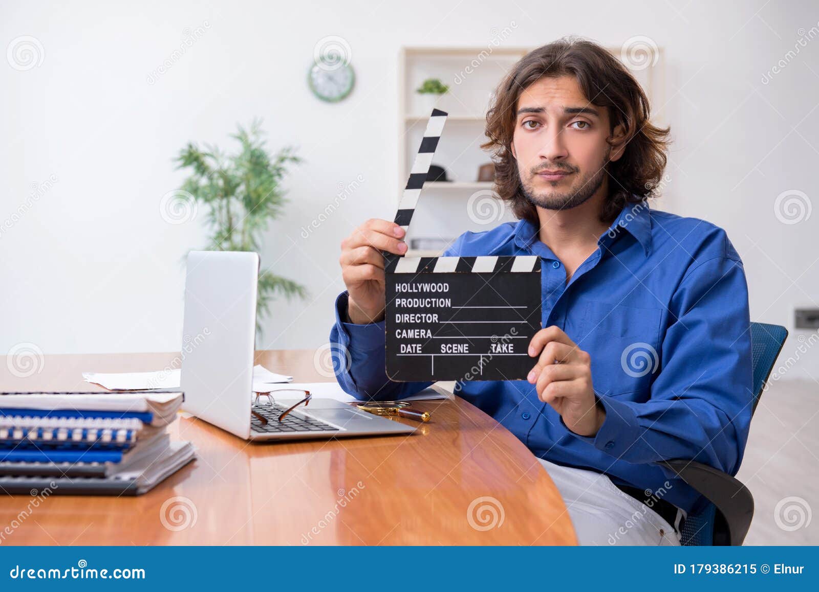Movie Director Working in the Studio Stock Image - Image of hollywood ...