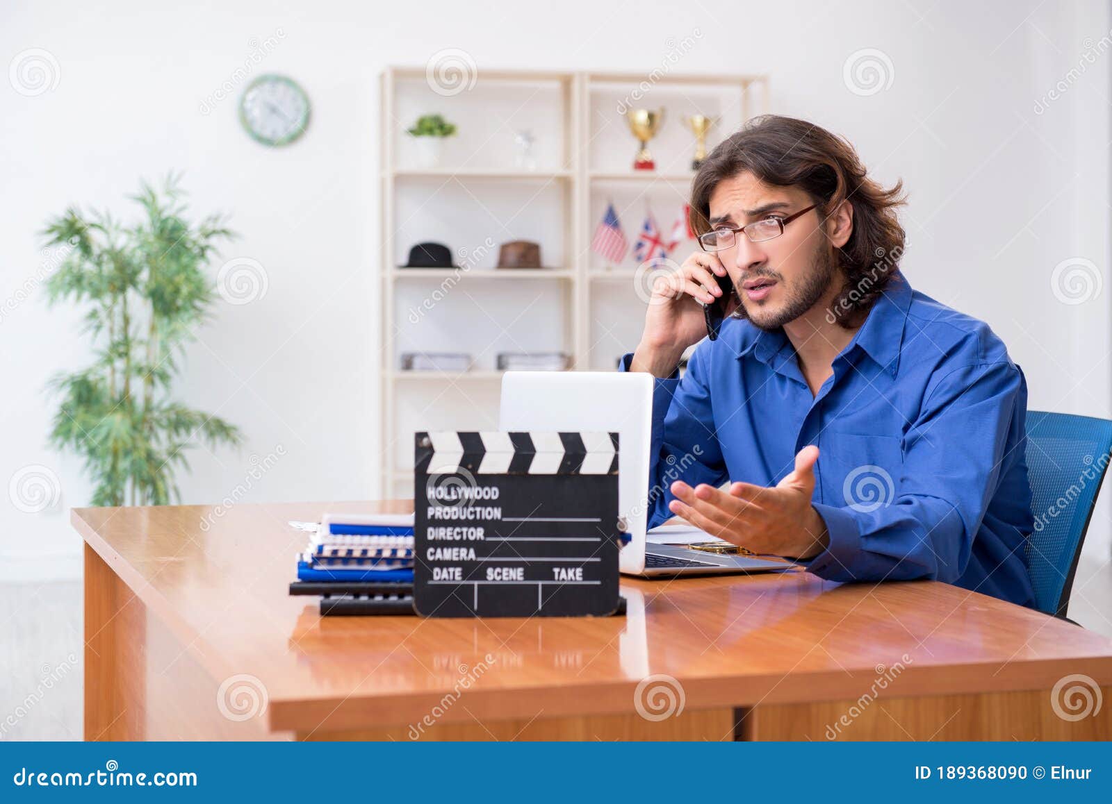 Movie Director Working in the Studio Stock Photo - Image of actor ...
