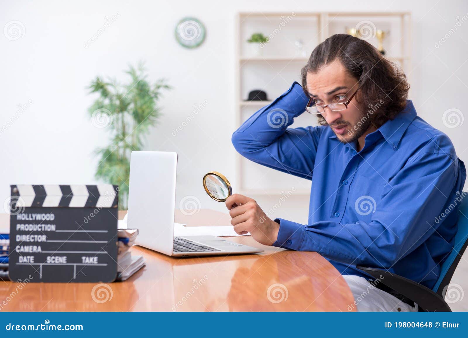 Movie Director Working in the Studio Stock Photo - Image of education ...