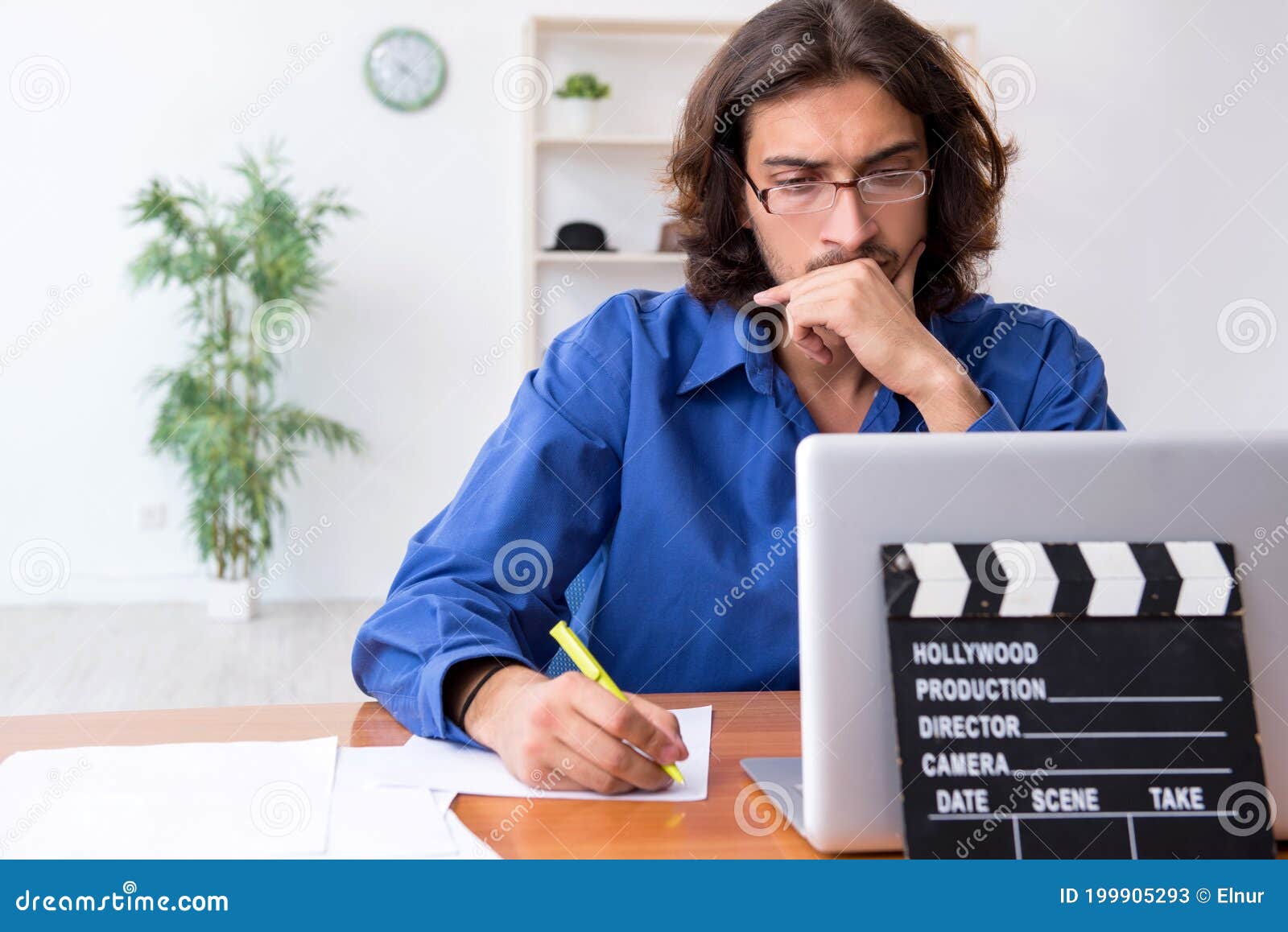 Movie Director Working in the Studio Stock Image - Image of career ...