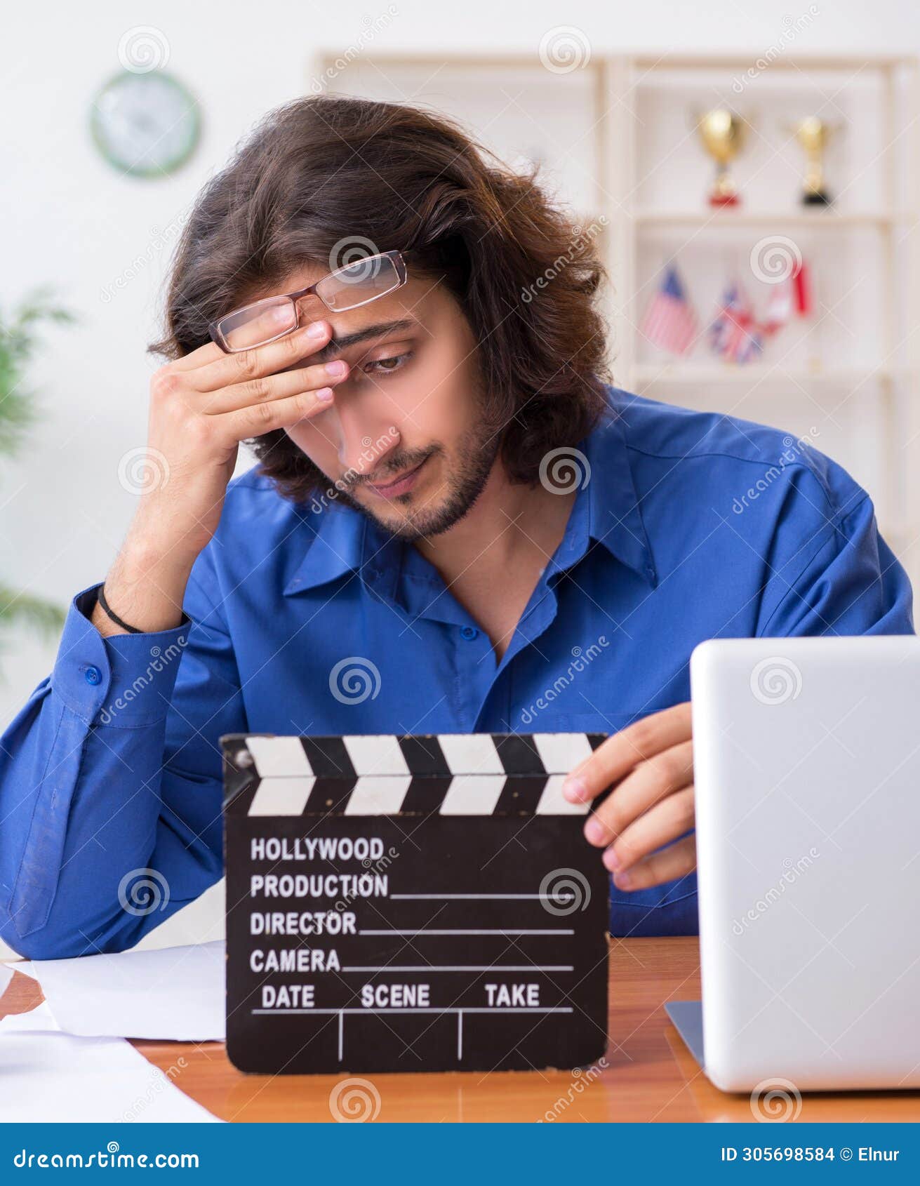 Movie Director Working in the Studio Stock Photo - Image of filmmaking ...