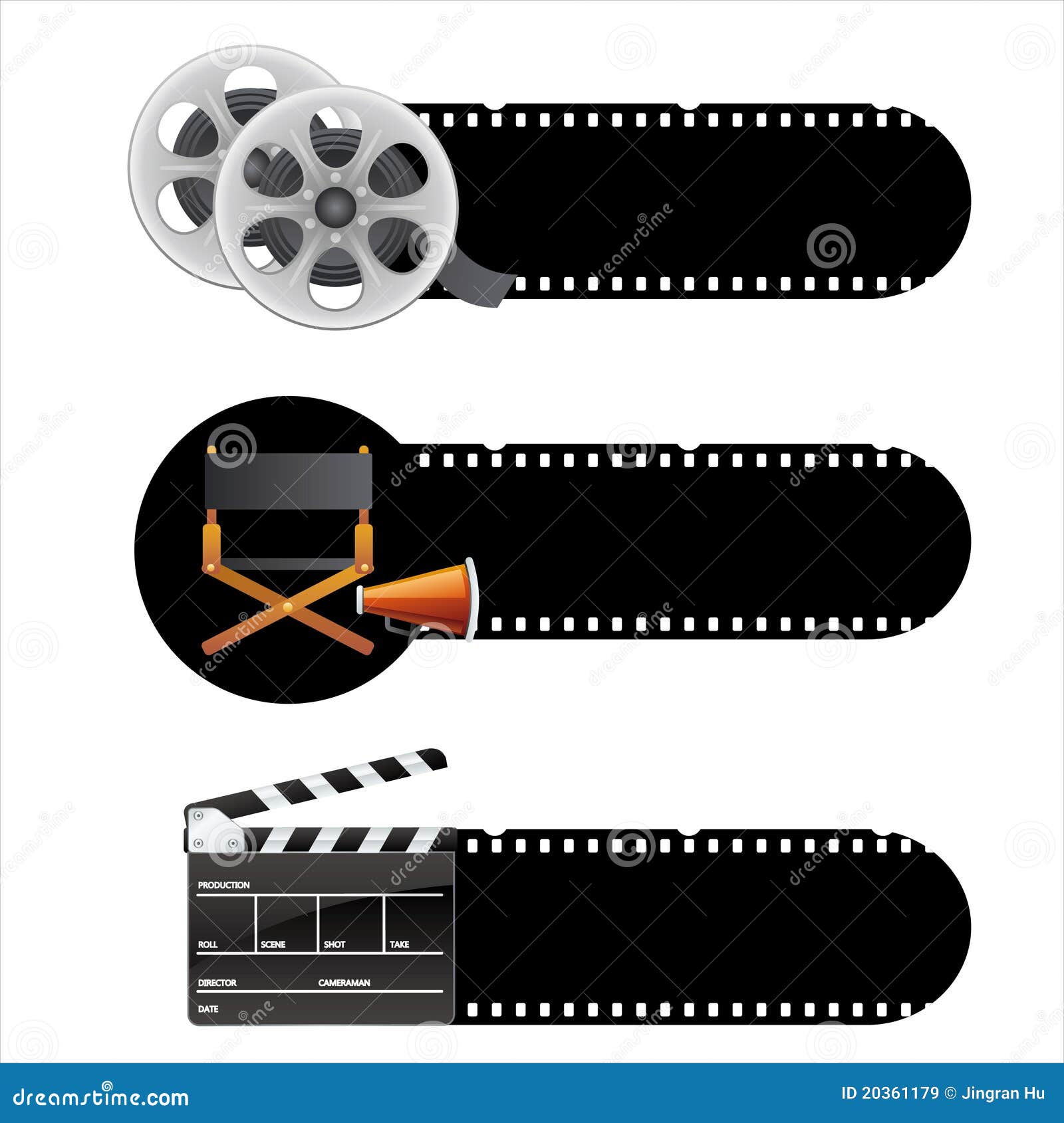 Movie element stock vector. Illustration of cinematography - 20361179
