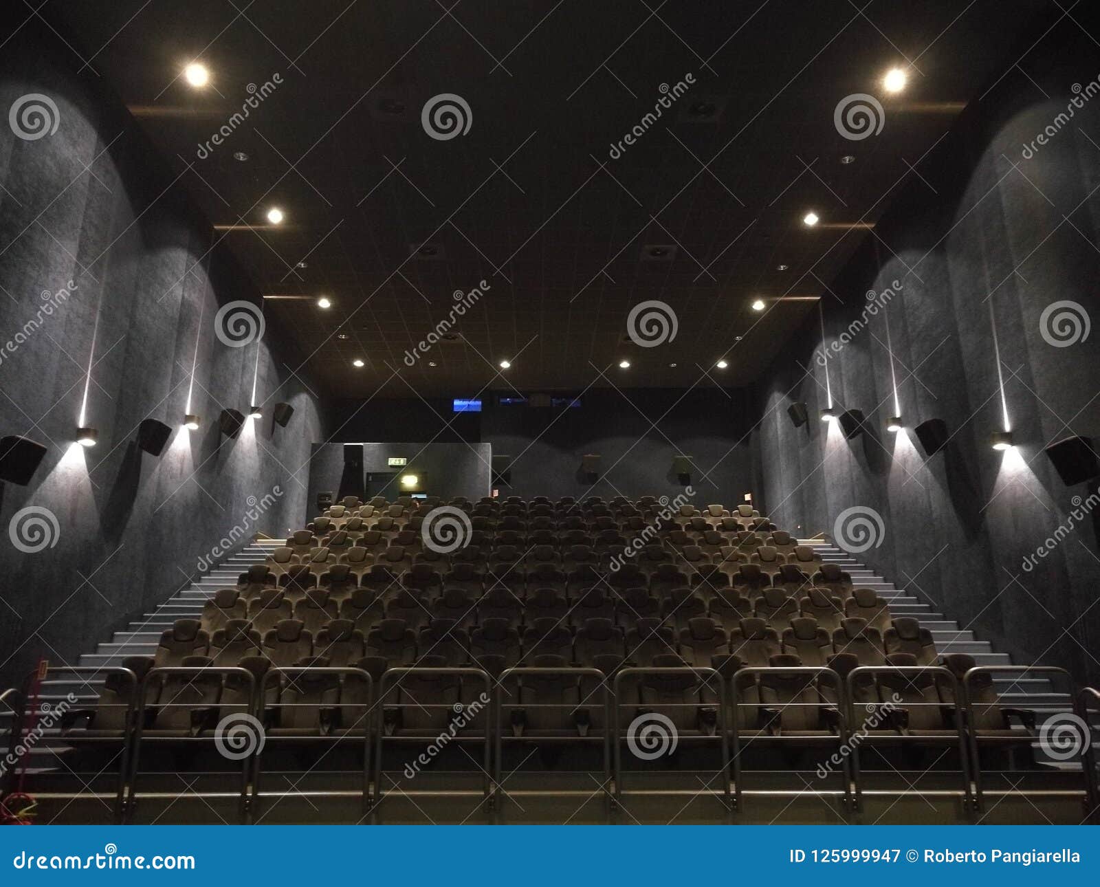 Movie empty hall stock image. Image of theatre, show - 125999947