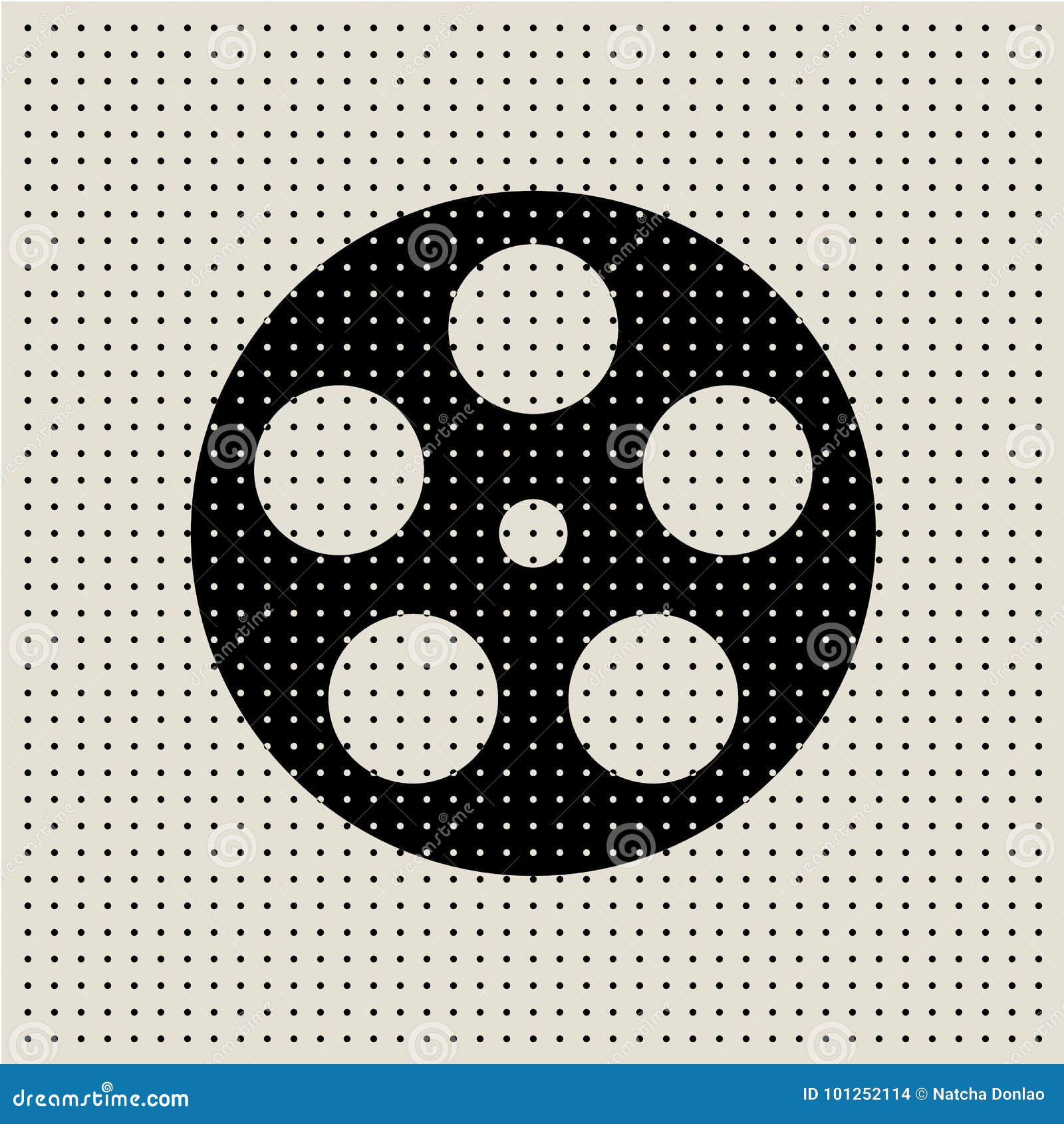 Movie and Film Abstract Dot Pattern Background Stock Vector ...