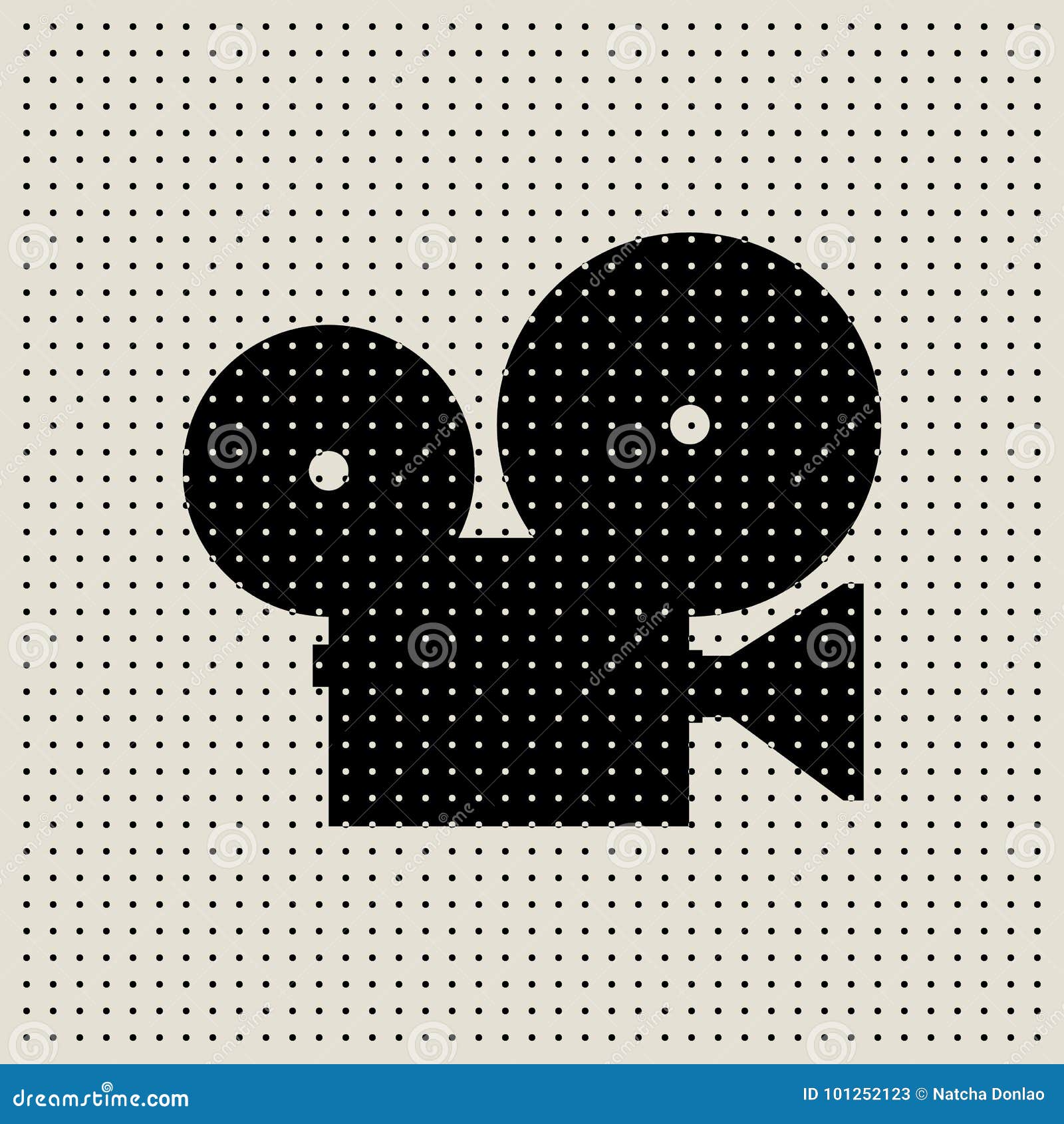 Movie and Film Abstract Dot Pattern Background Stock Vector ...