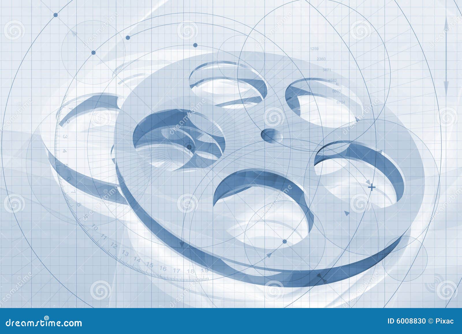 Movie film spool stock illustration. Illustration of footage - 6008830