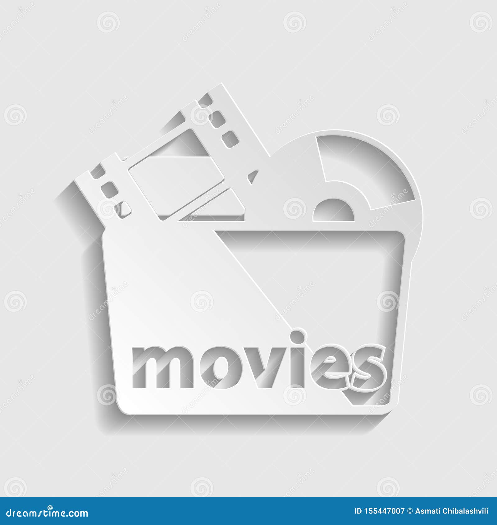 Movie Folder Icon Set Royalty-Free Stock Image | CartoonDealer.com #7647580