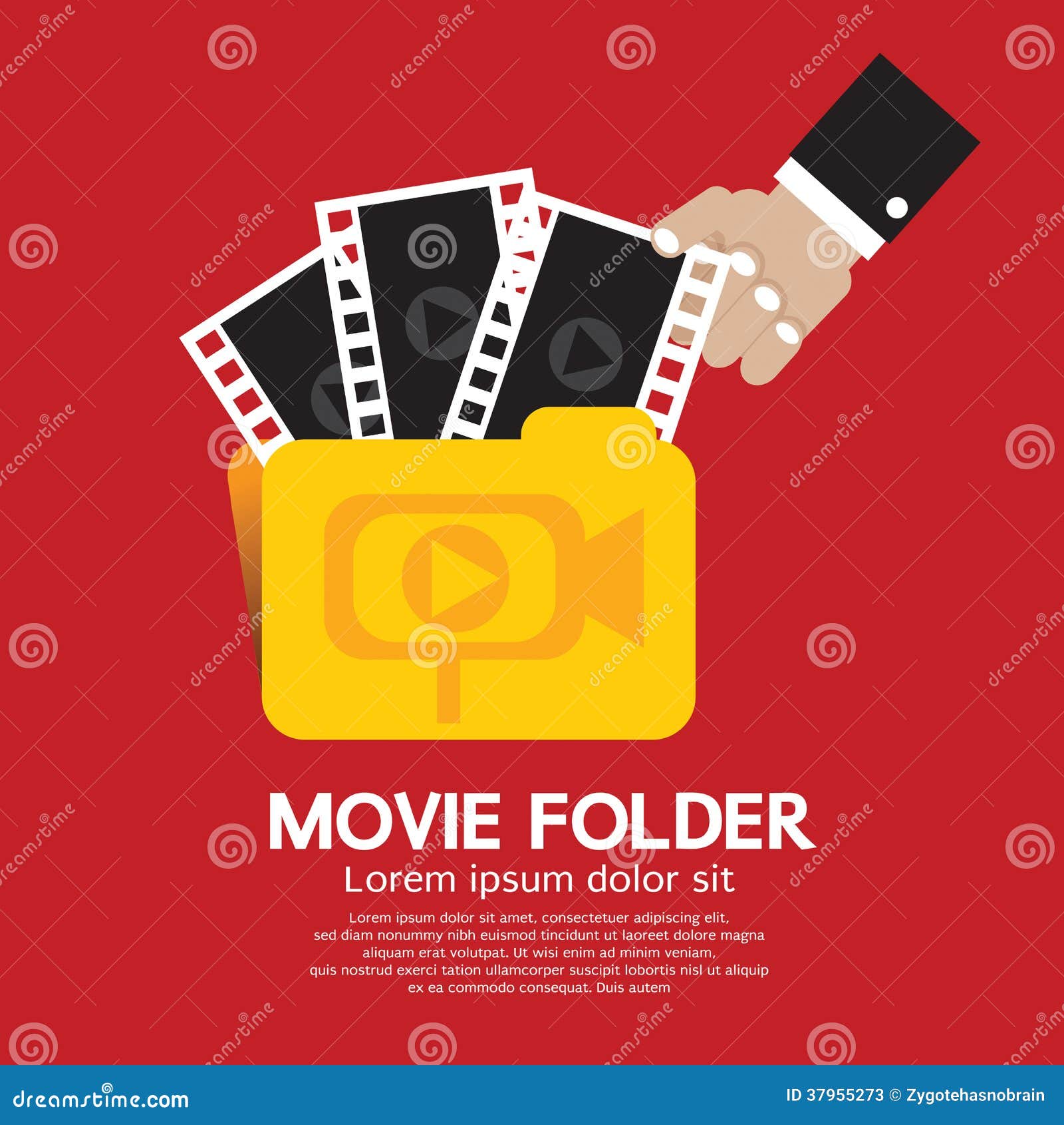 Movie Folder Icon Set Royalty-Free Stock Image | CartoonDealer.com #7647580
