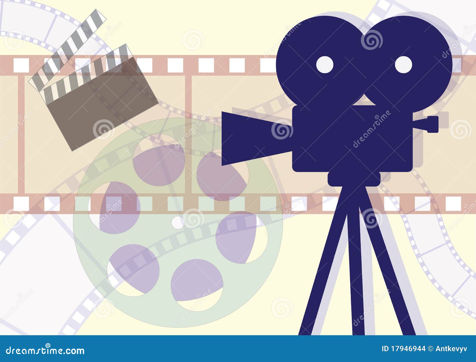 Movie industry stuff stock vector. Illustration of hollywood - 17946944