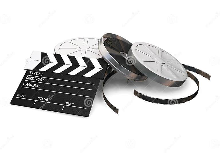 Movie items stock illustration. Illustration of concept - 1410713