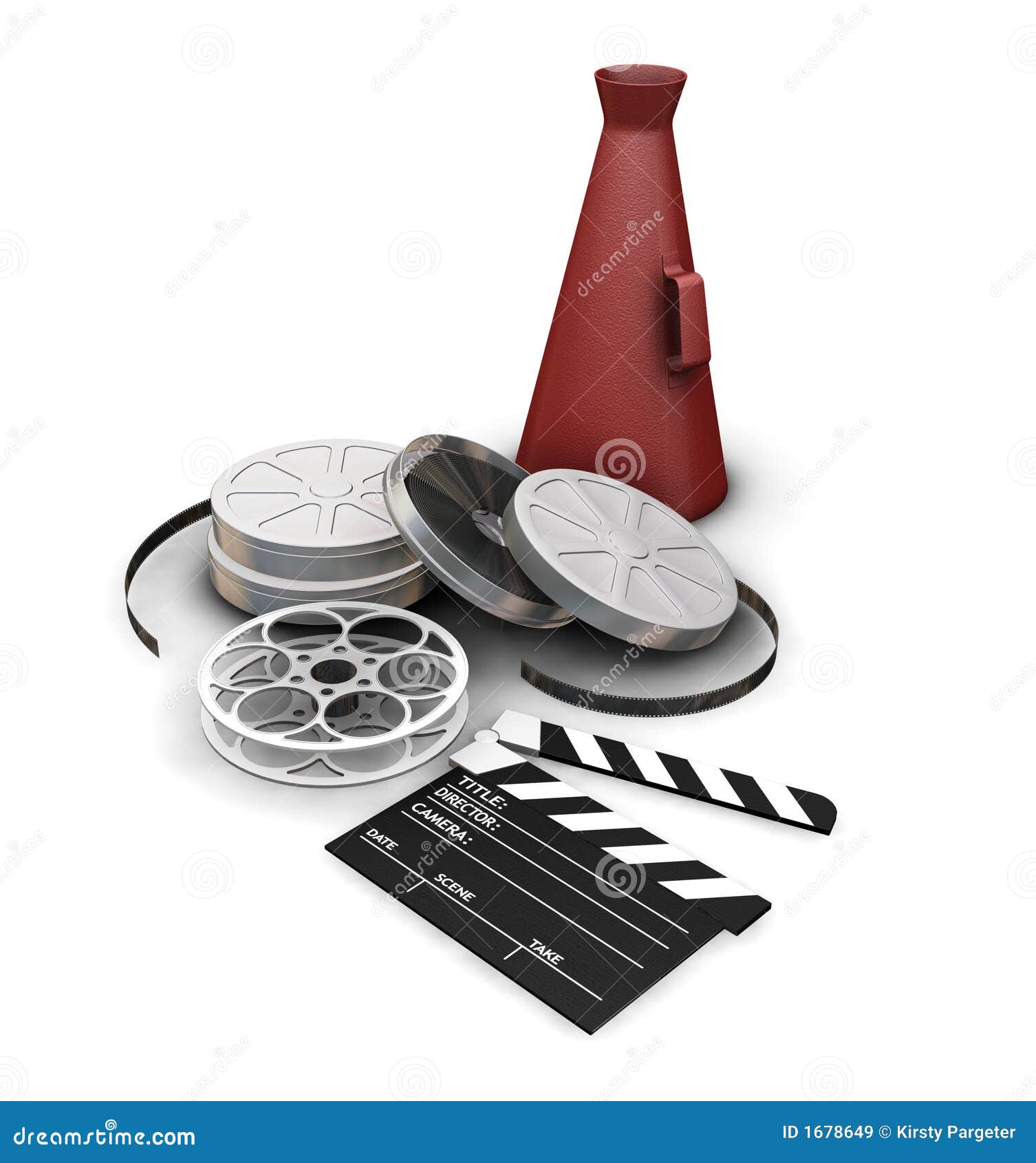 Movie items stock illustration. Illustration of concept - 1678649