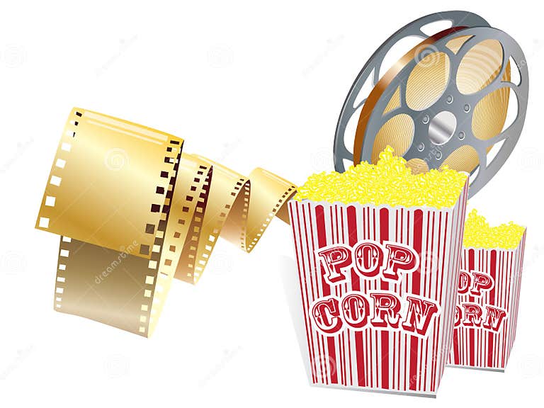 Movie items stock vector. Illustration of 35mm, industry - 5220511