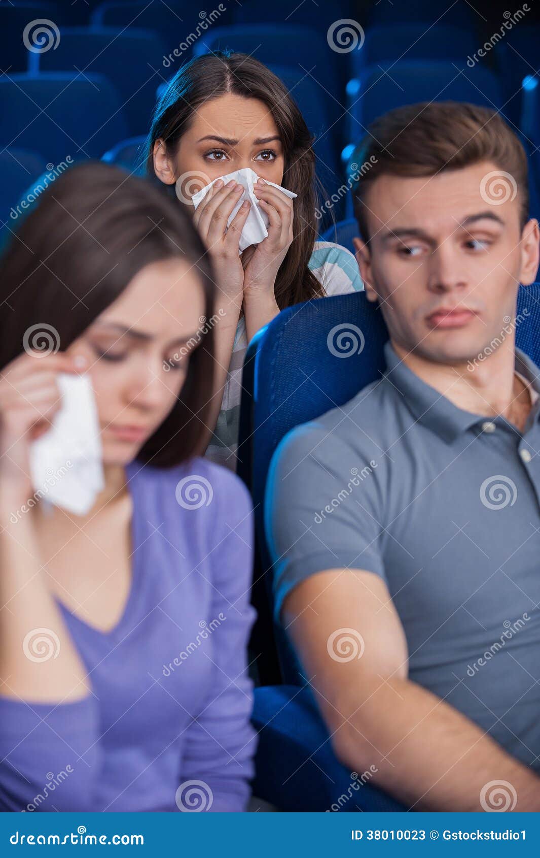 This Movie is for Ladies only. Stock Image - Image of emotions ...